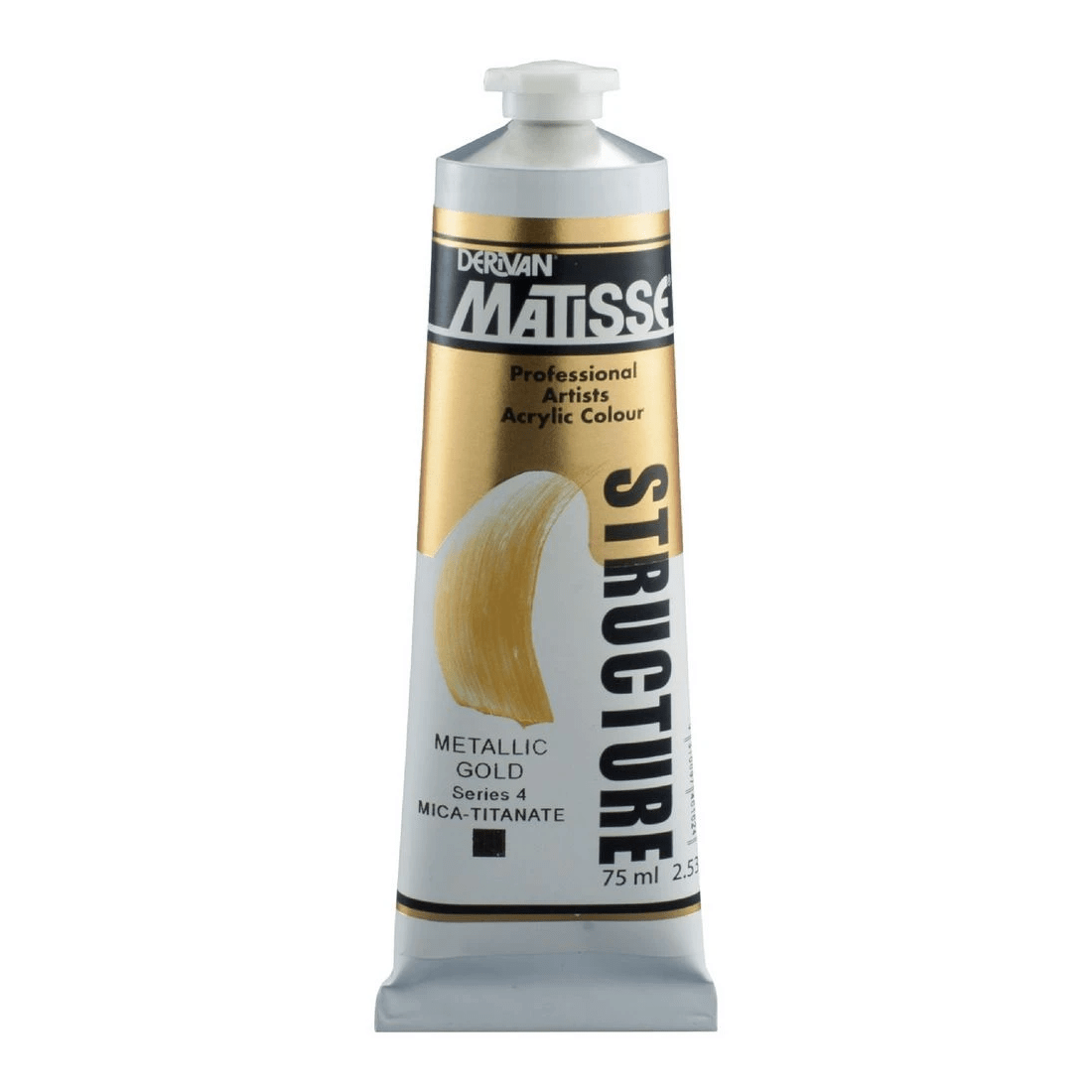 Derivan Matisse Structure Paint 75mL Metallic Gold S4 - Kmart