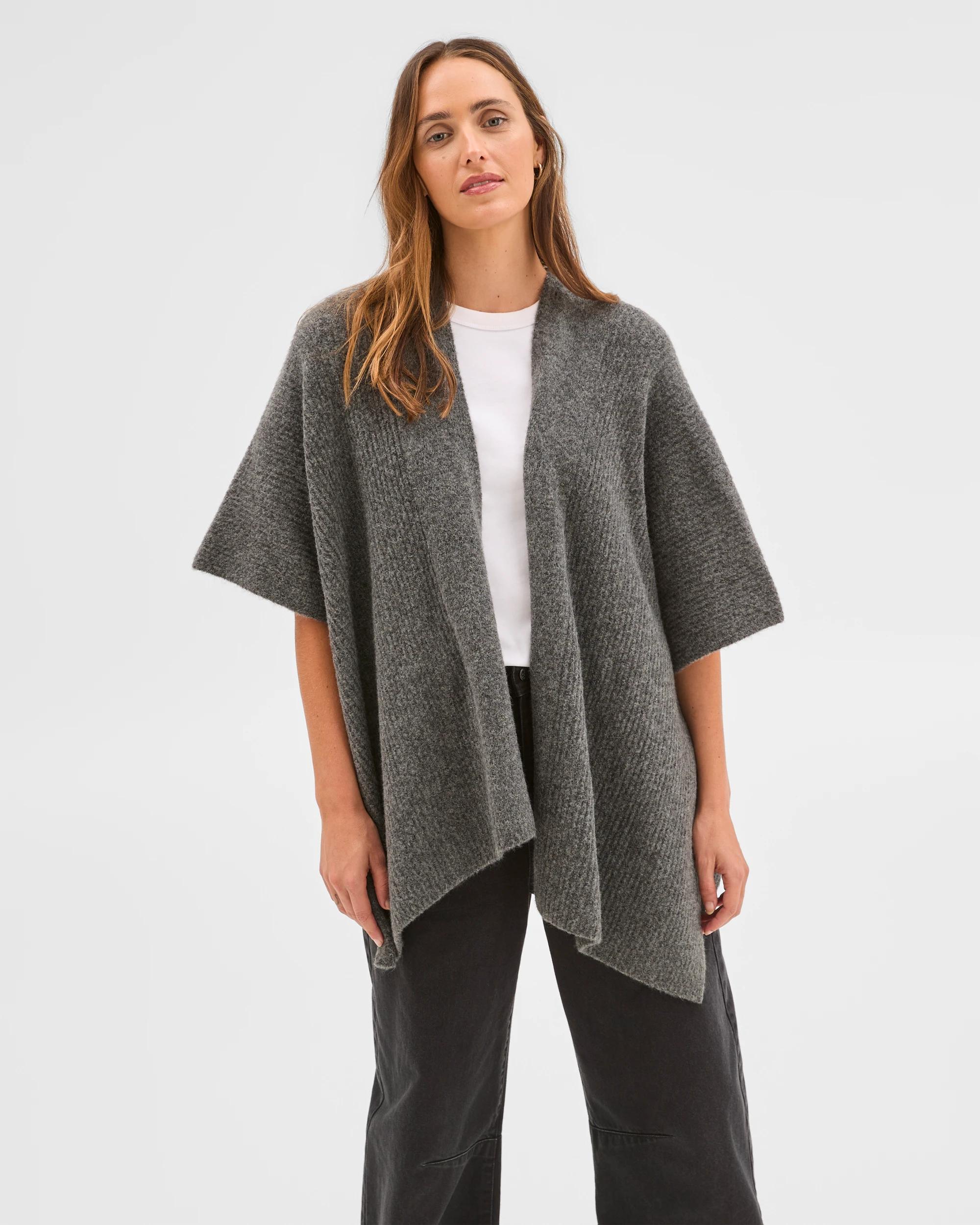 Target Woman Knitted Poncho - Kmart