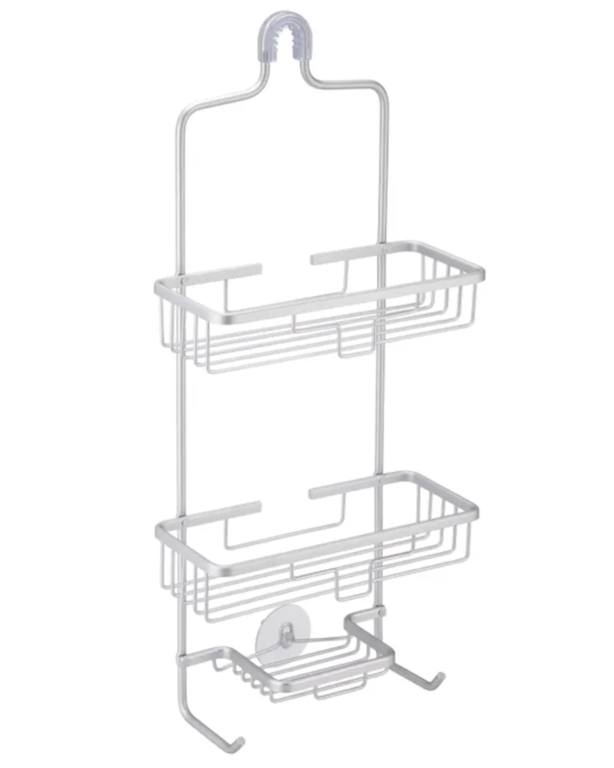 BR Home 3 Tier Shower Caddy Bath Rack Aluminium Plated Hanging Over ...