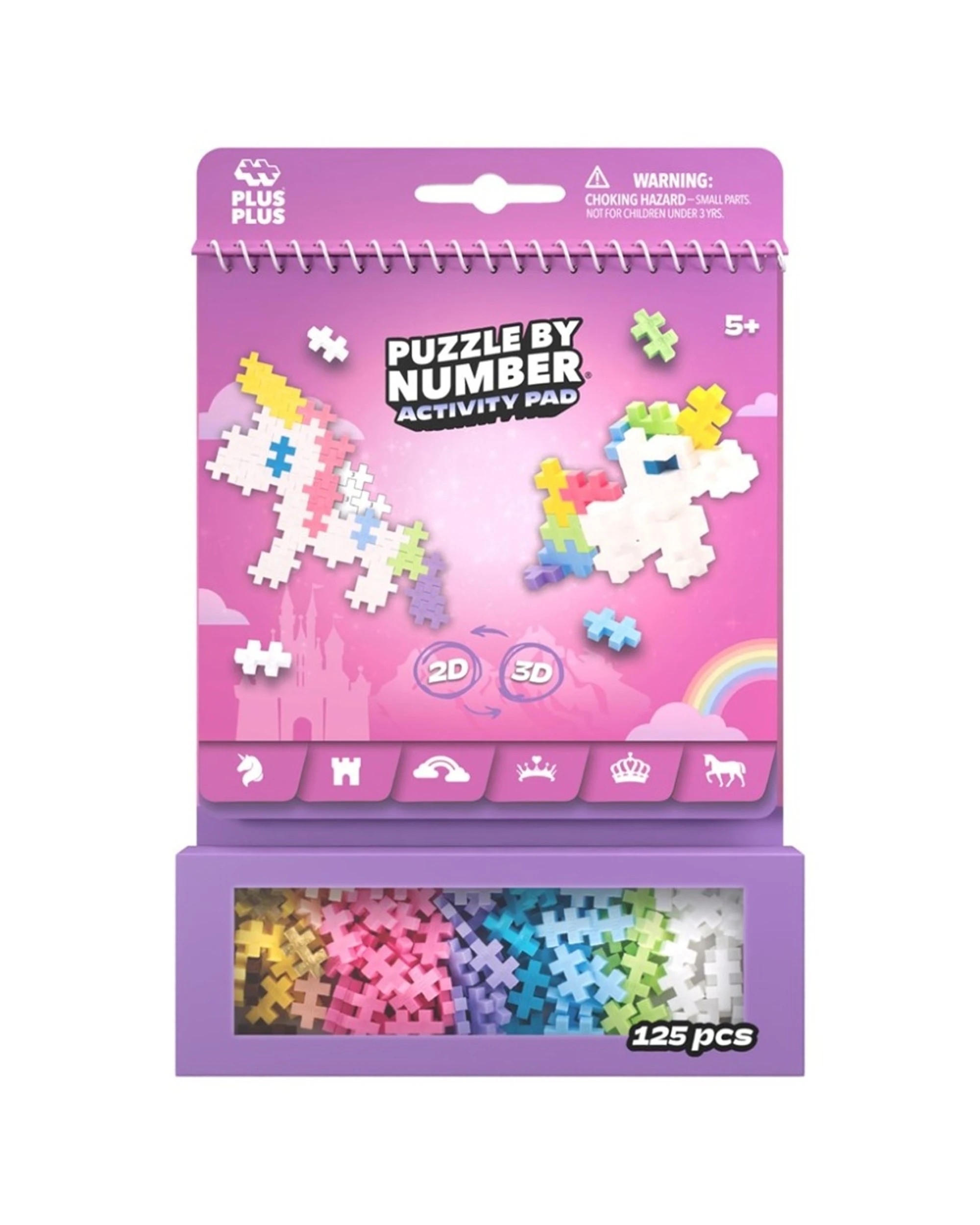 Plus-Plus 125pc Activity Pad Fairy Tale Building Blocks STEM Toy Kids ...