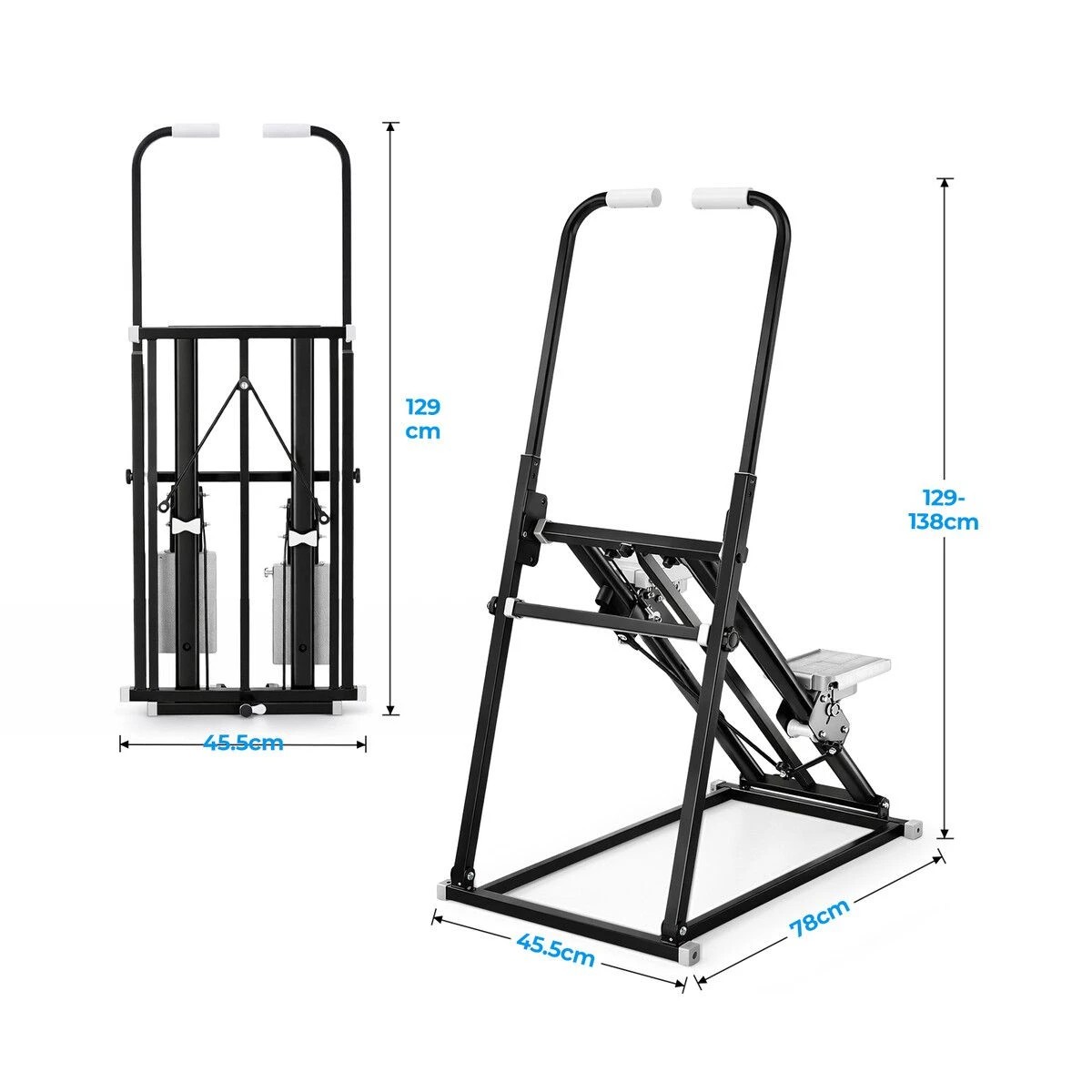 AUSWAY Folding Stair Stepper Climber Vertical Mountain Home Gym Step ...