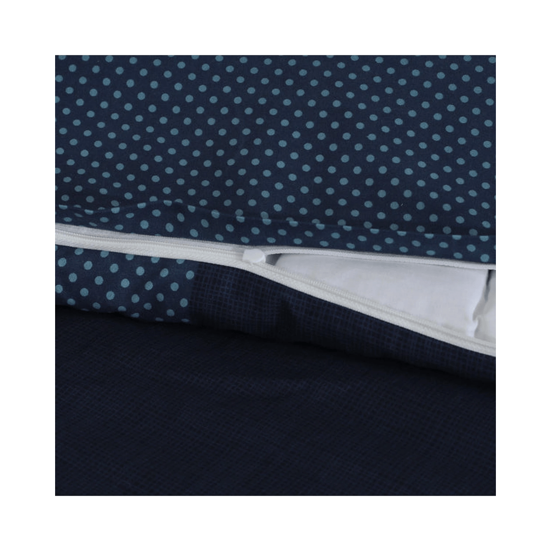 Amsons Blue Check Quilt Cover Set — Single (Double-Brushed Microfiber ...