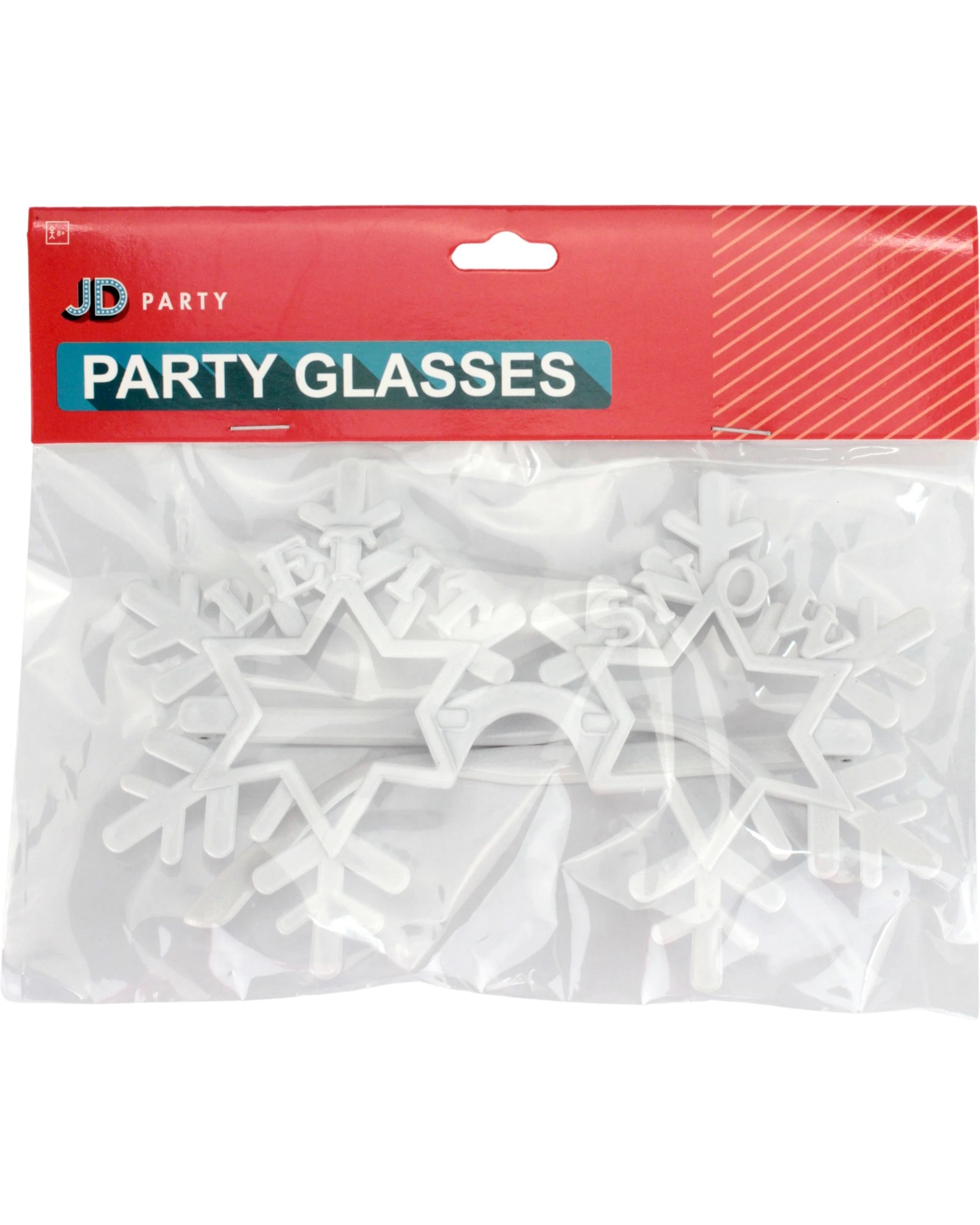 JD Party Snowflake Party Glasses - White - Kmart