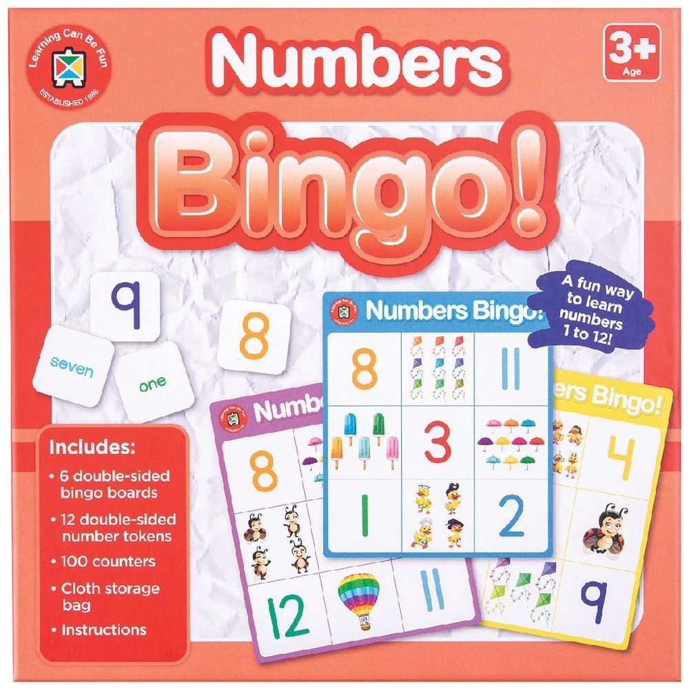 Learning Can Be Fun Numbers Bingo - Kmart