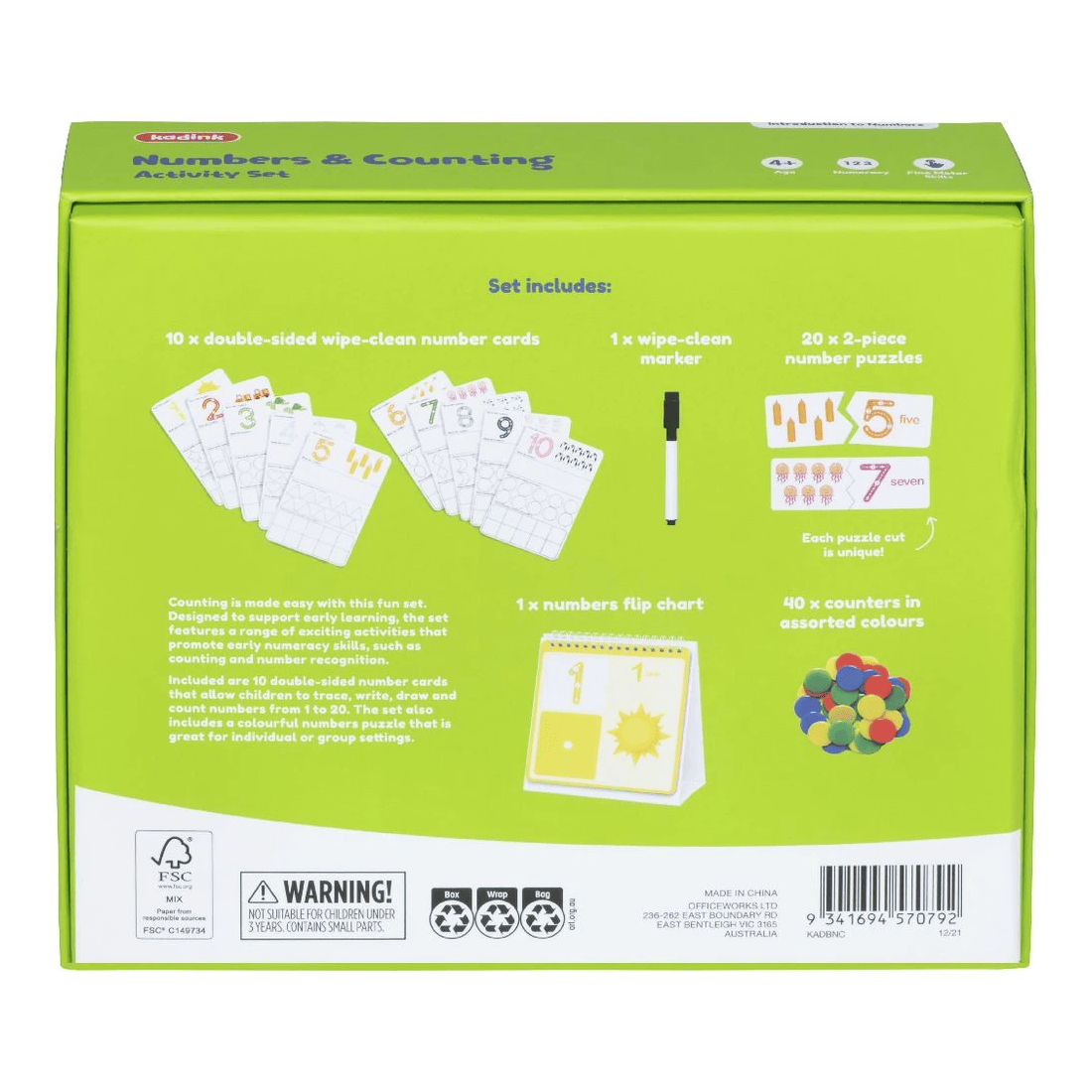Kadink Numbers & Counting Set - Kmart