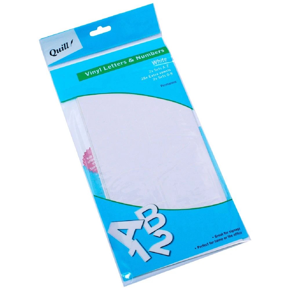 Quill Poster Board Vinyl Stickers White 100 Pack - Kmart