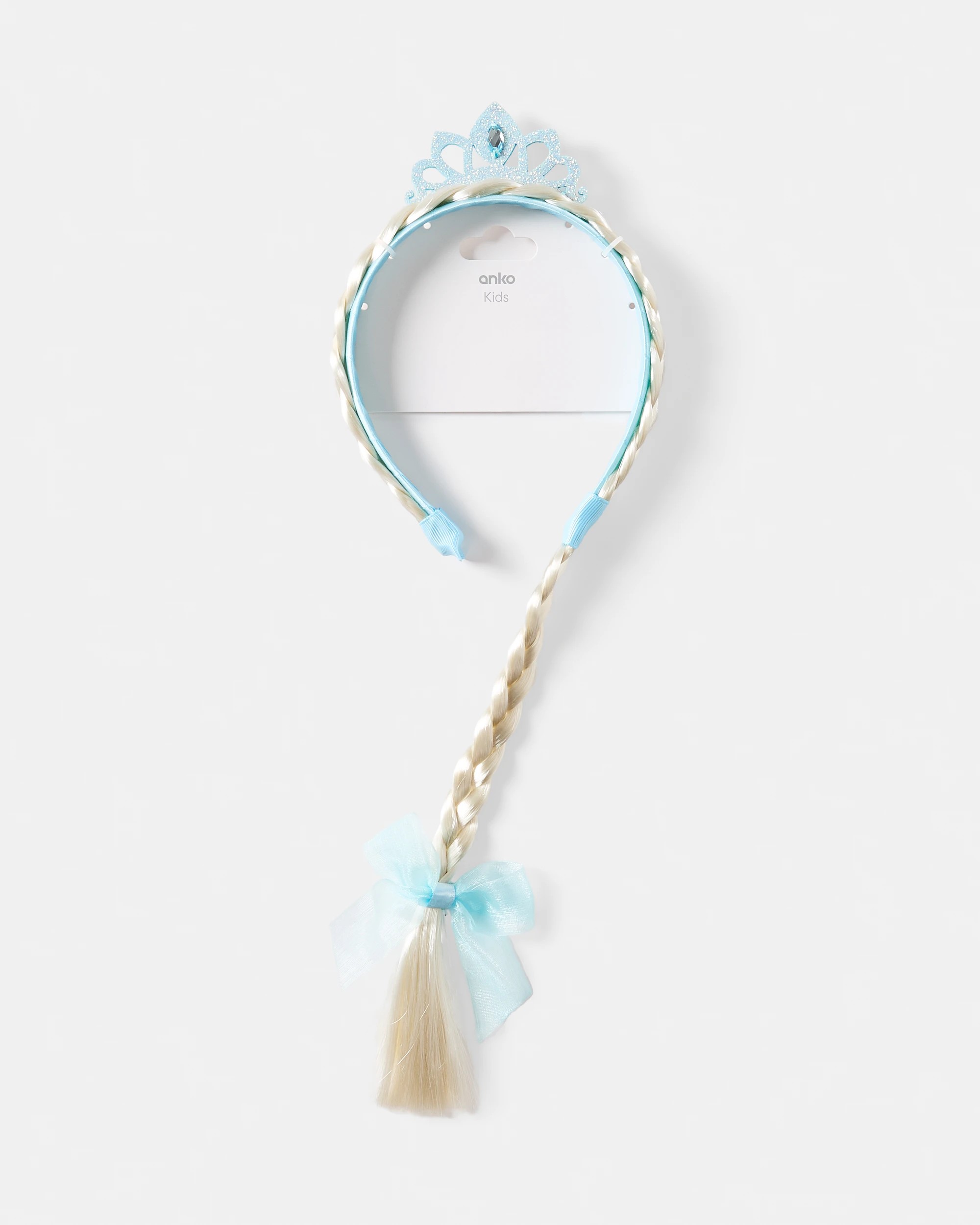 Princess Braid Headband - Blue and White - Kmart