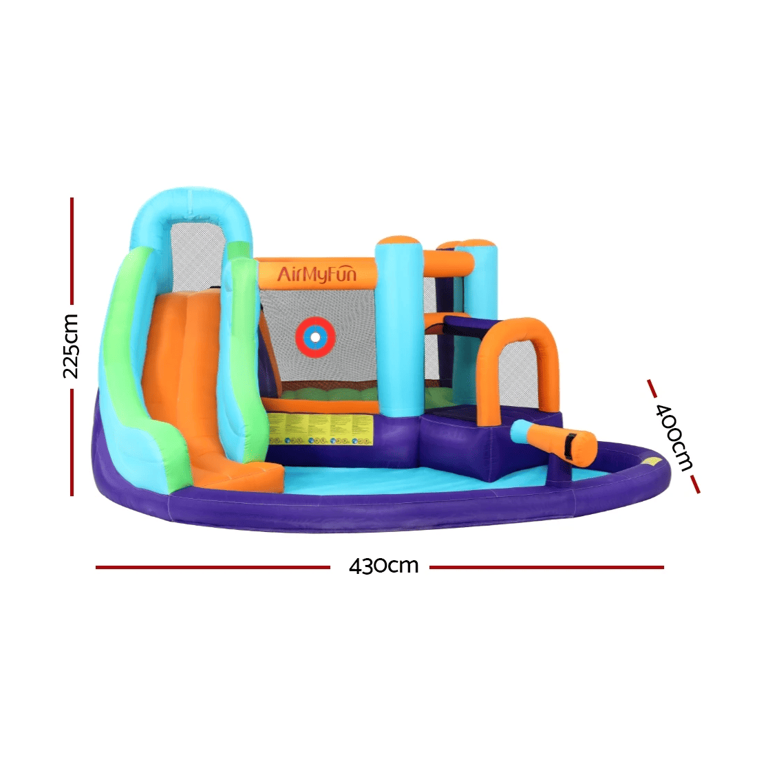 AirMyFun Inflatable Water Slide Kids Jumping Castle Trampoline Outdoor ...