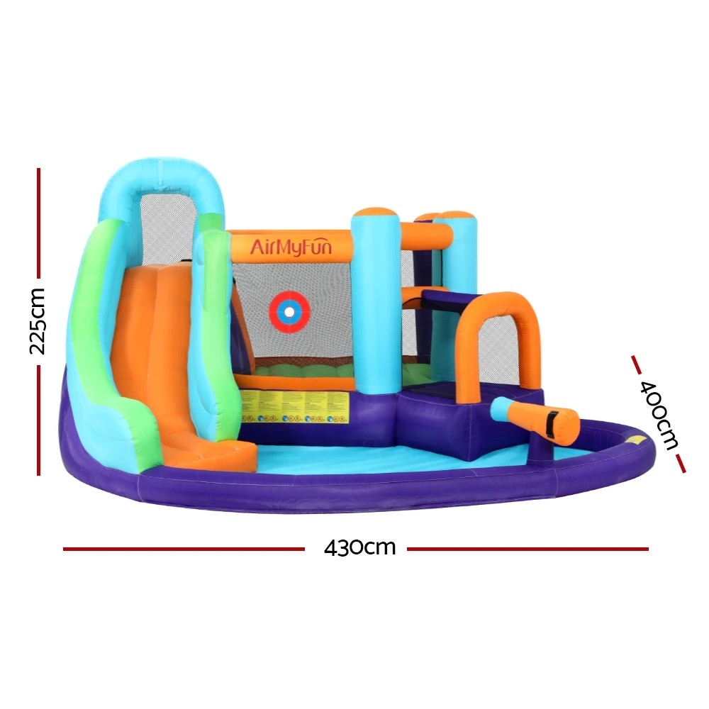 AirMyFun Inflatable Water Slide Kids Jumping Castle Trampoline Outdoor ...