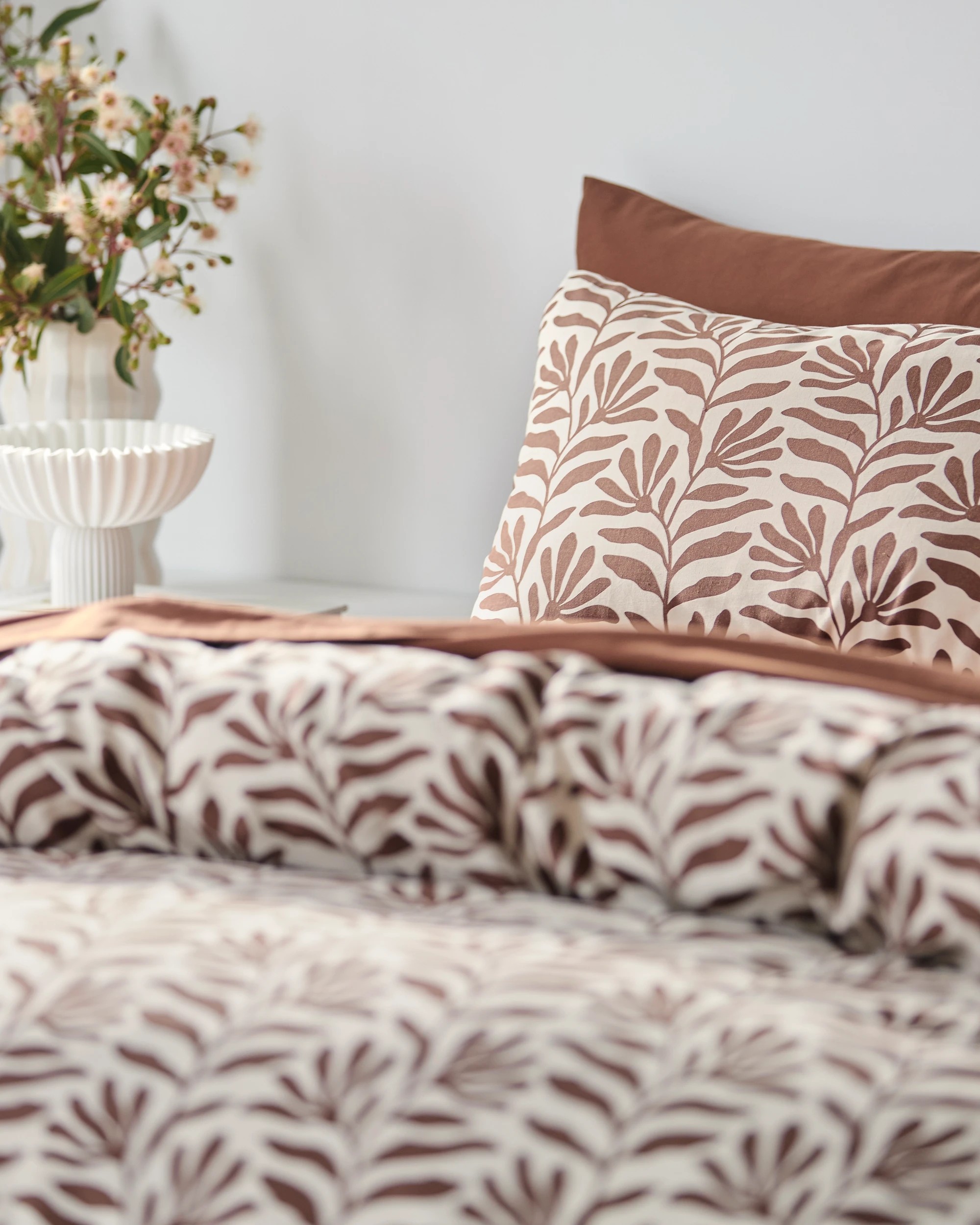 Target Botanical Print Australian Cotton Quilt Cover Set - Double Bed ...