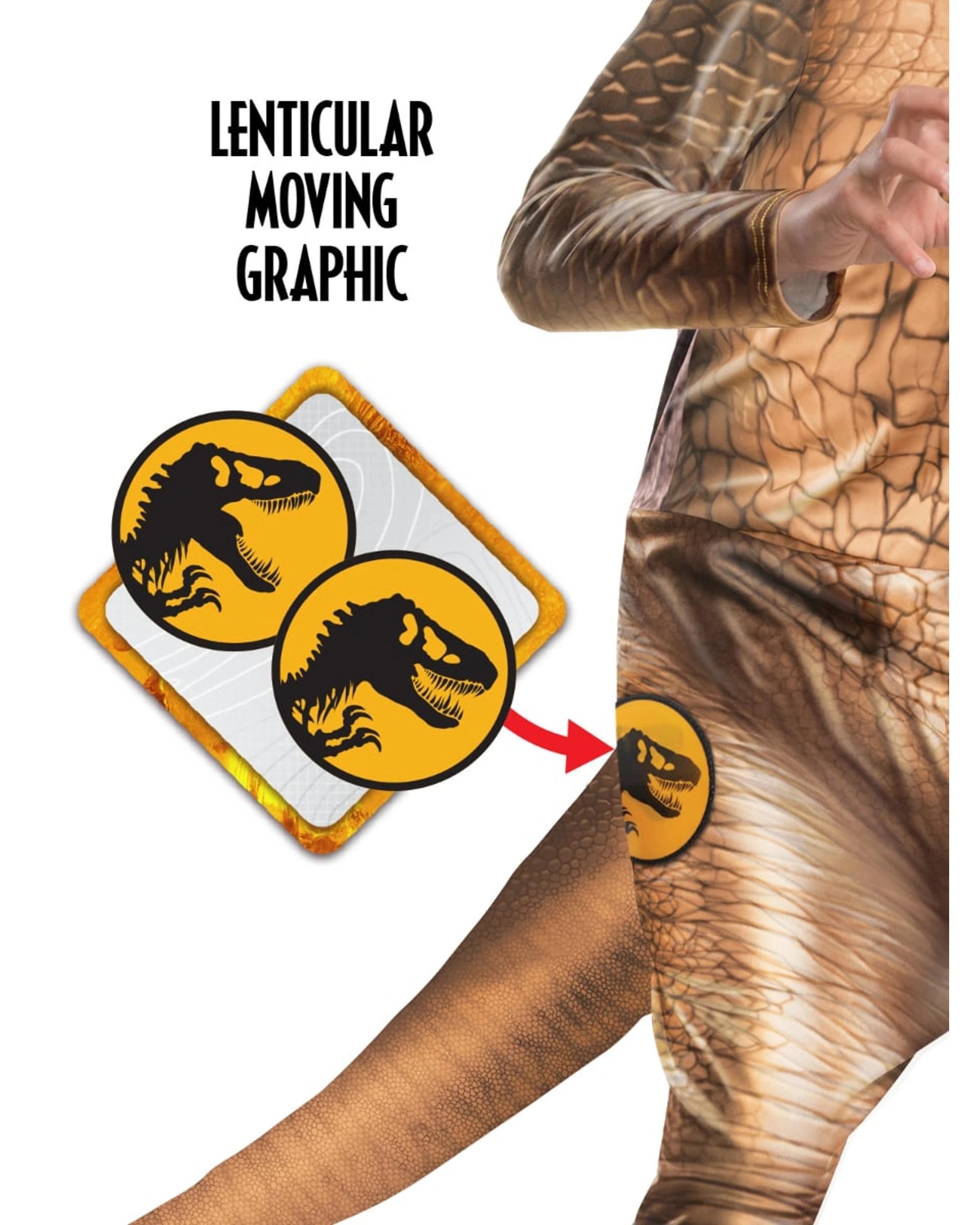 T-Rex Deluxe Lenticular Child Costume Size S 3-5 Years - Kmart