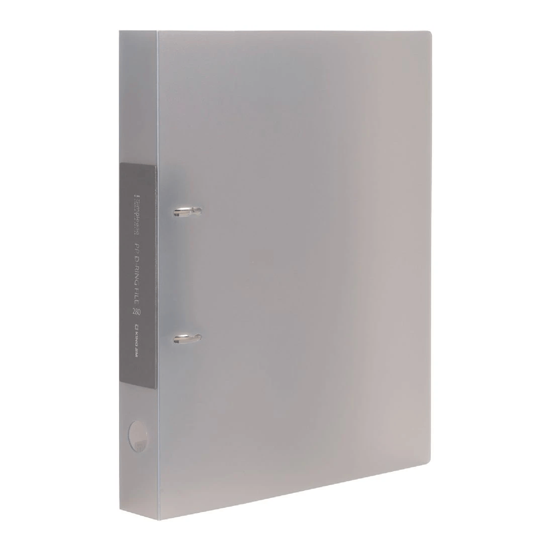 King Jim A4 2 D-Ring Simplease Binder 30mm Grey - Kmart