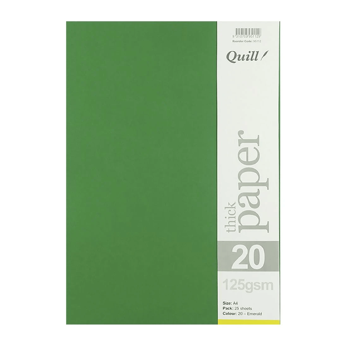 Quill A4 125gsm Paper Emerald 25 Pack - Kmart