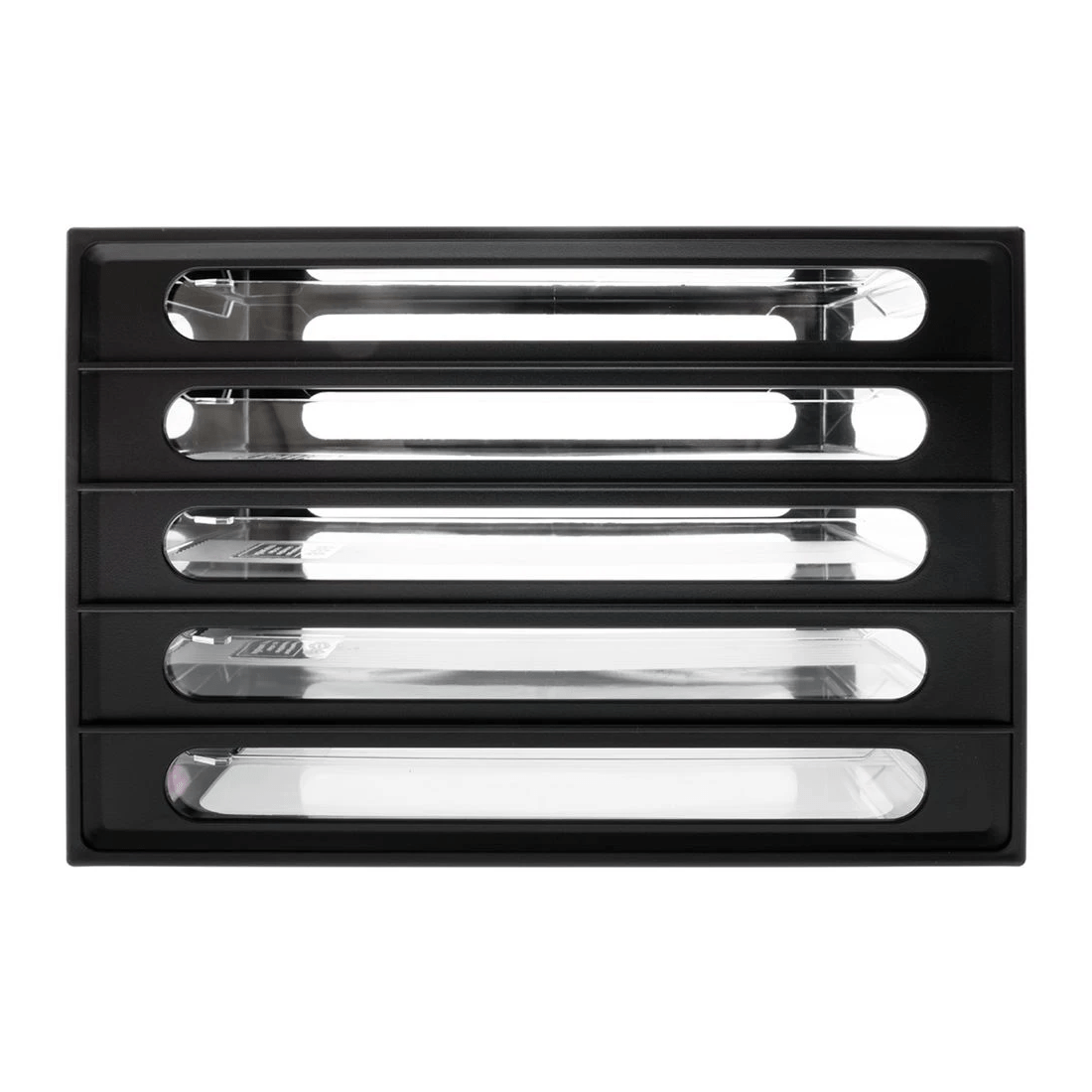 J.Burrows Desktop File Storage Organiser 5 Drawer Black - Kmart