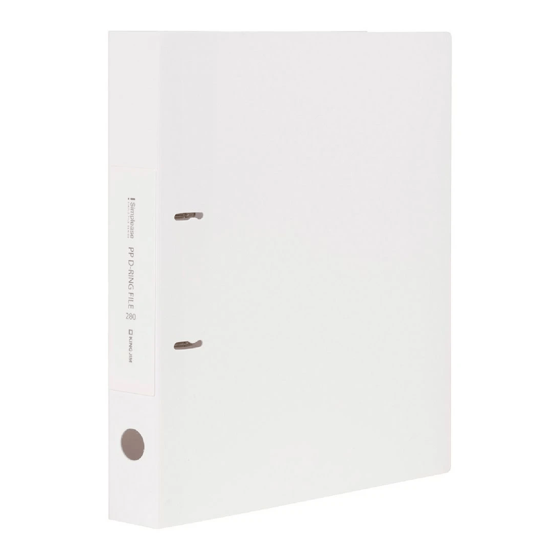 King Jim A4 2 D-Ring Simplease Binder 30mm White - Kmart