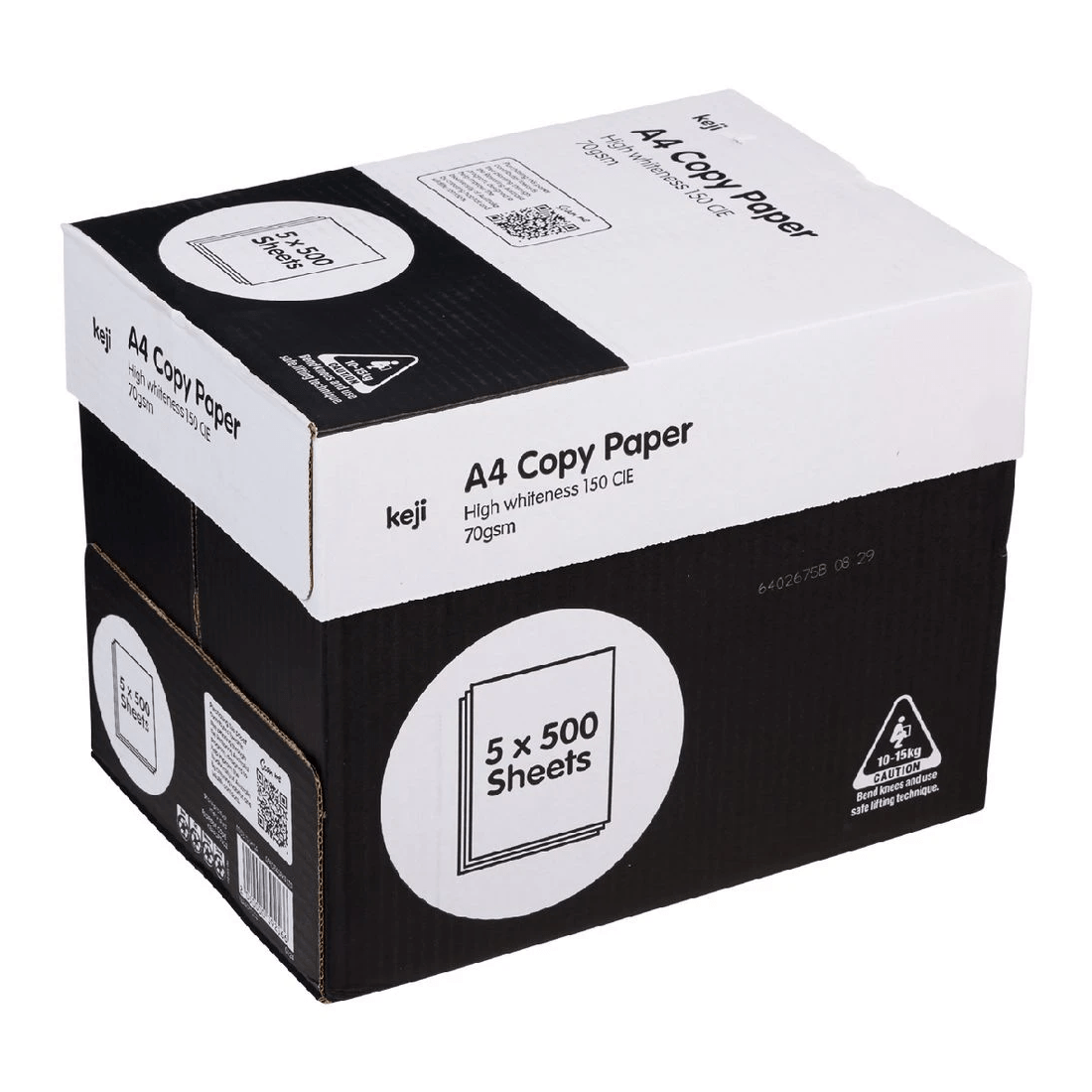 Keji A4 Copy Paper 70GSM 5 Ream Carton - Kmart
