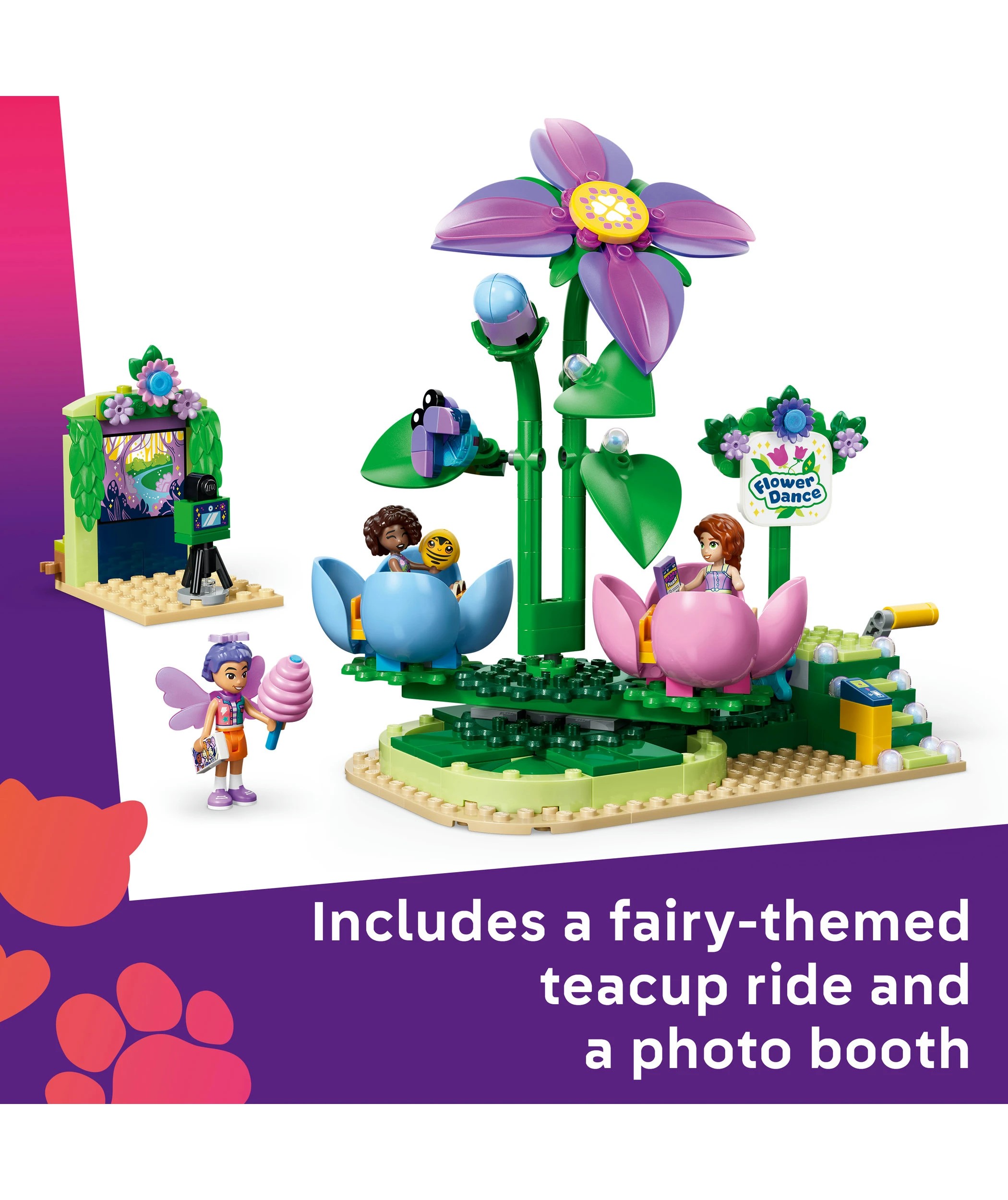 LEGO Friends Spinning Flower & Fairy Teacup Ride 42702 - Kmart