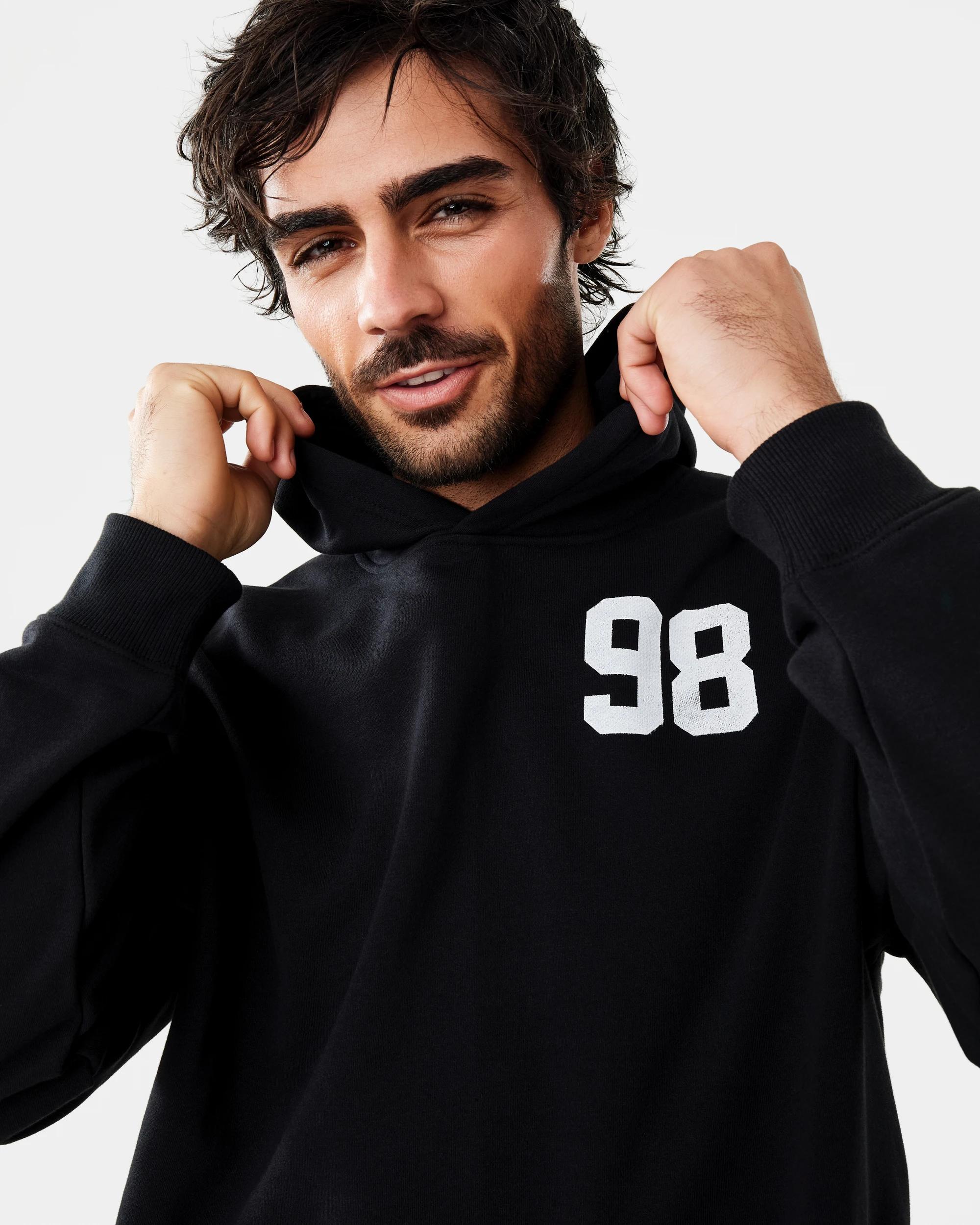 Terry Boxy Print Hoodie - Kmart