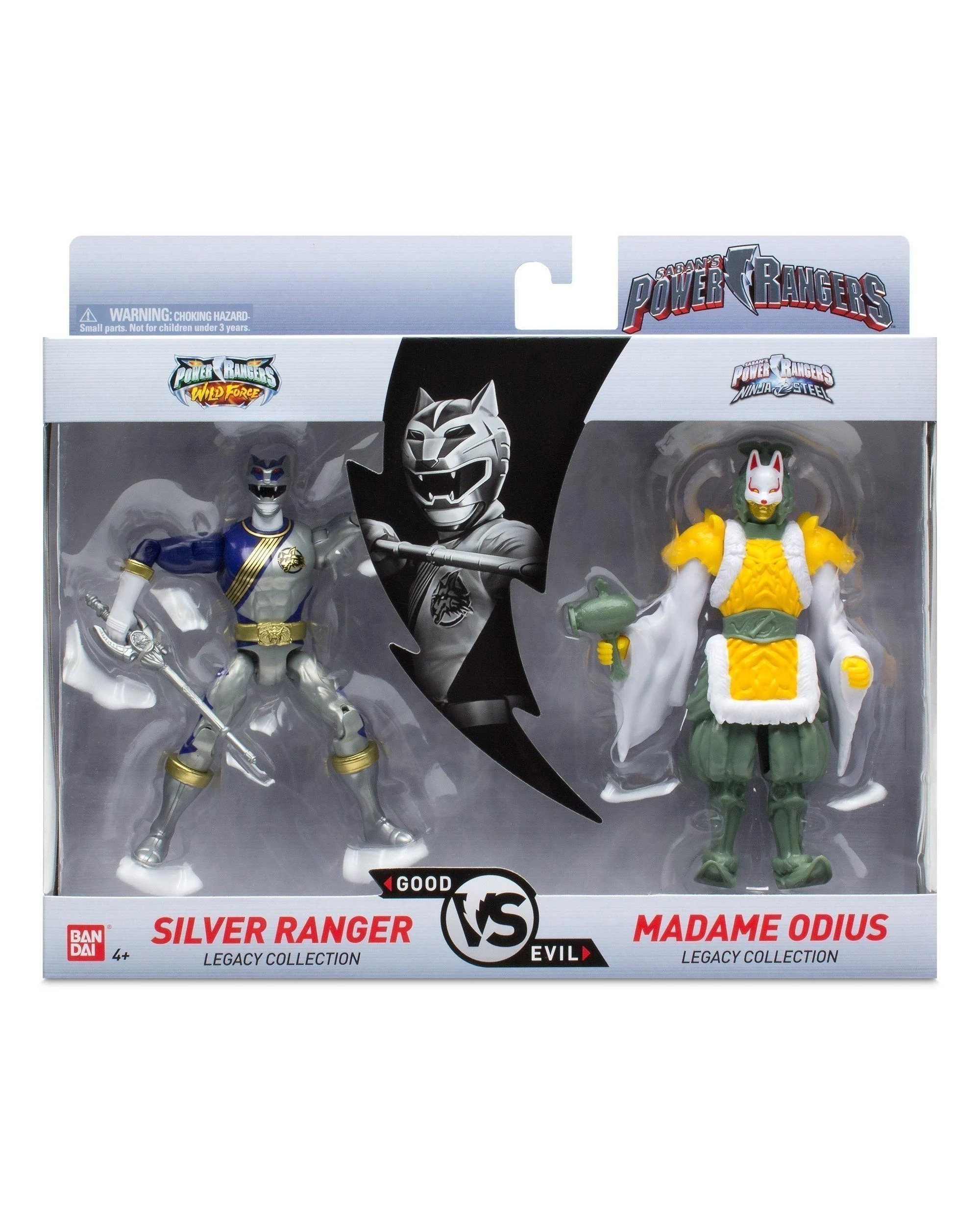 Bandai Power Rangers Good Vs. Evil Silver Ranger and Madame Odius ...