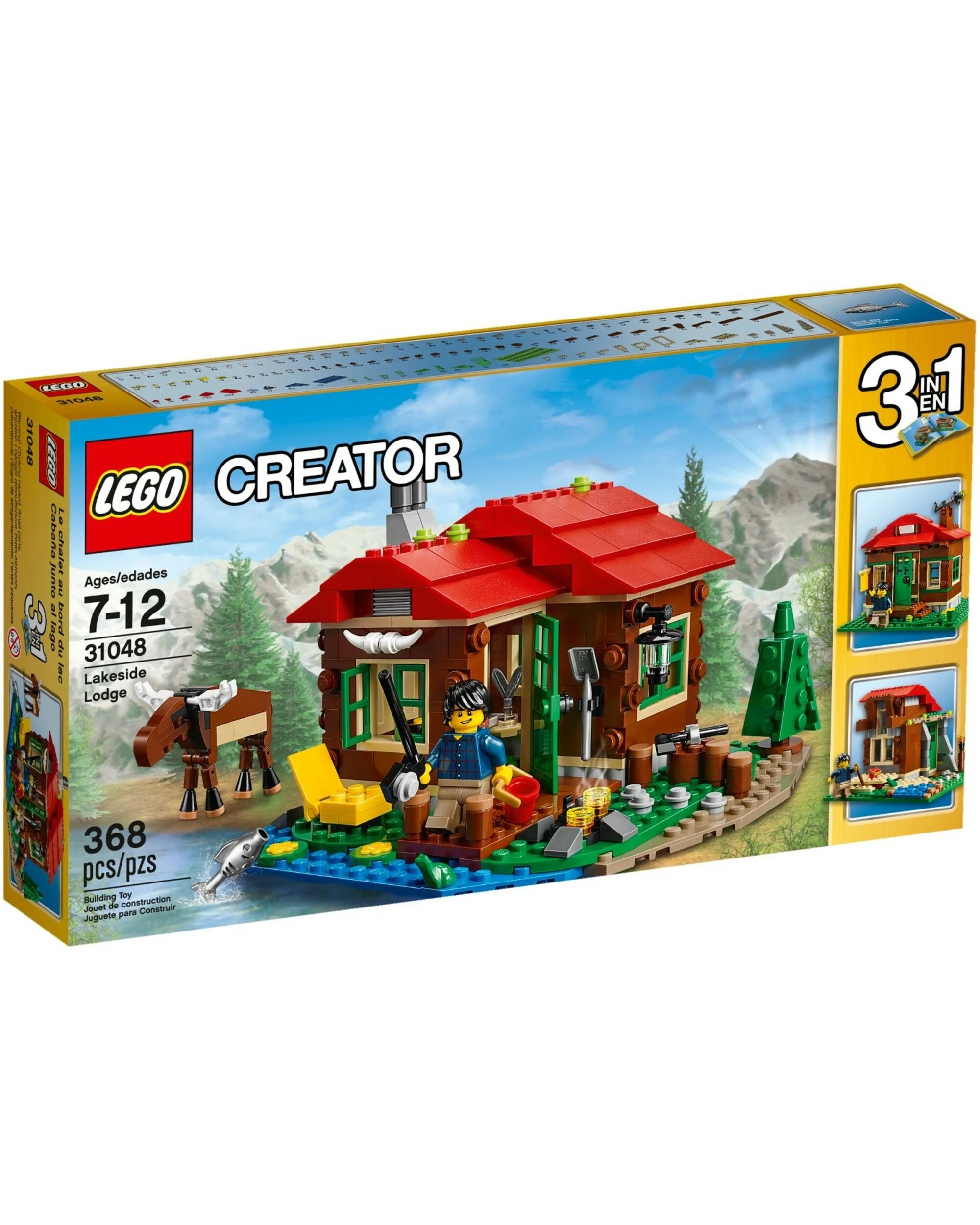 LEGO 31048 Lakeside Lodge 3-in-1 Building Kit - Kmart