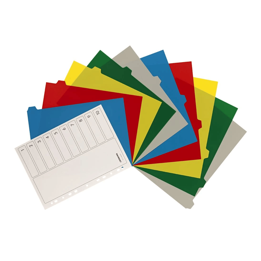 J.Burrows A4 10 Tab Dividers Plastic - Kmart
