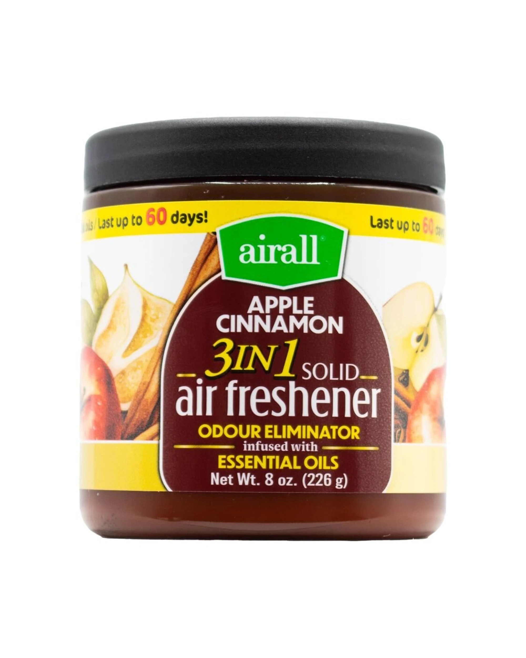 AIRALL 6PK 3in1 Air Freshener With Essential Oils Apple Cinnamon ...