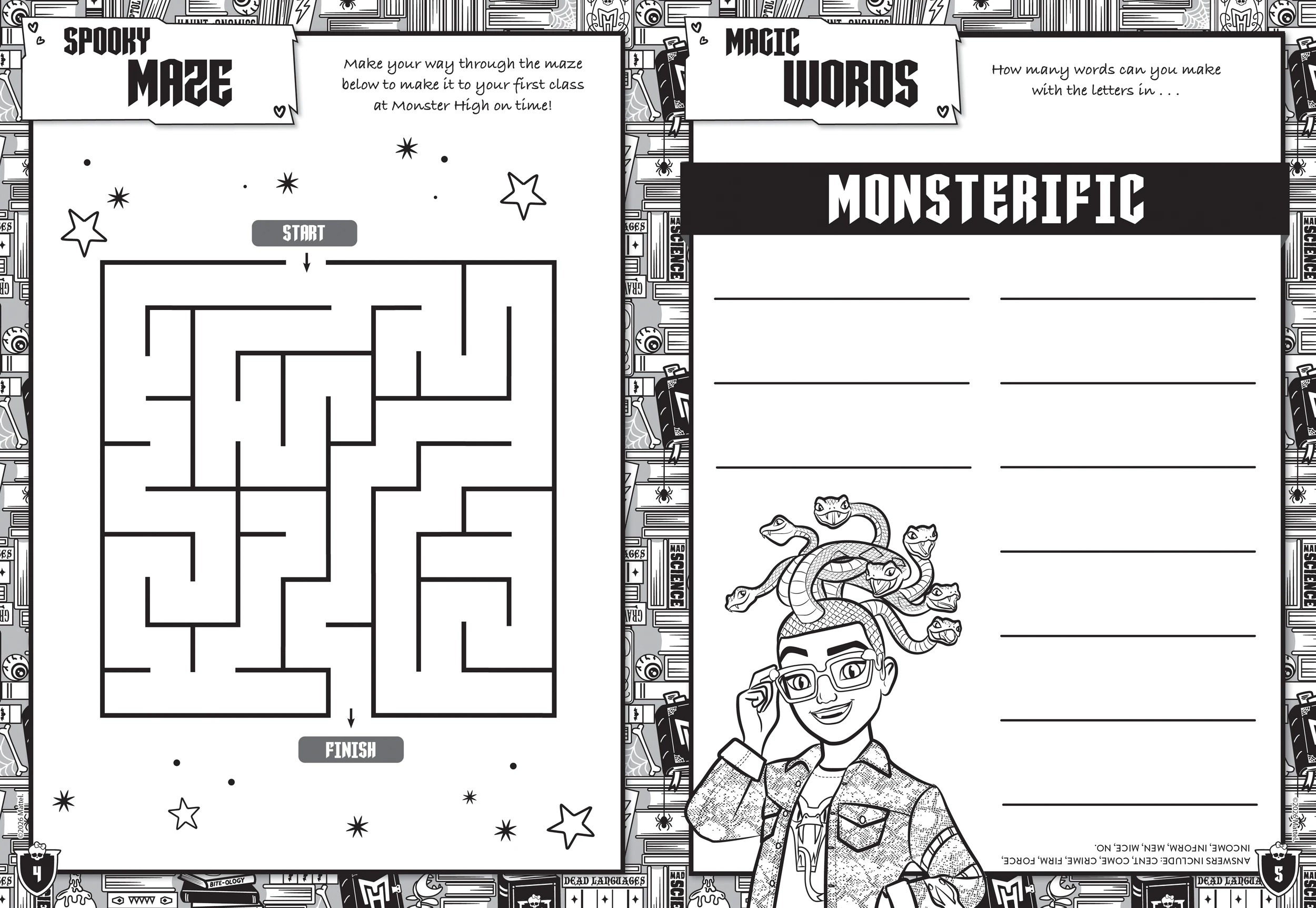 Monster High: Mega Colouring and Activity Book - Kmart