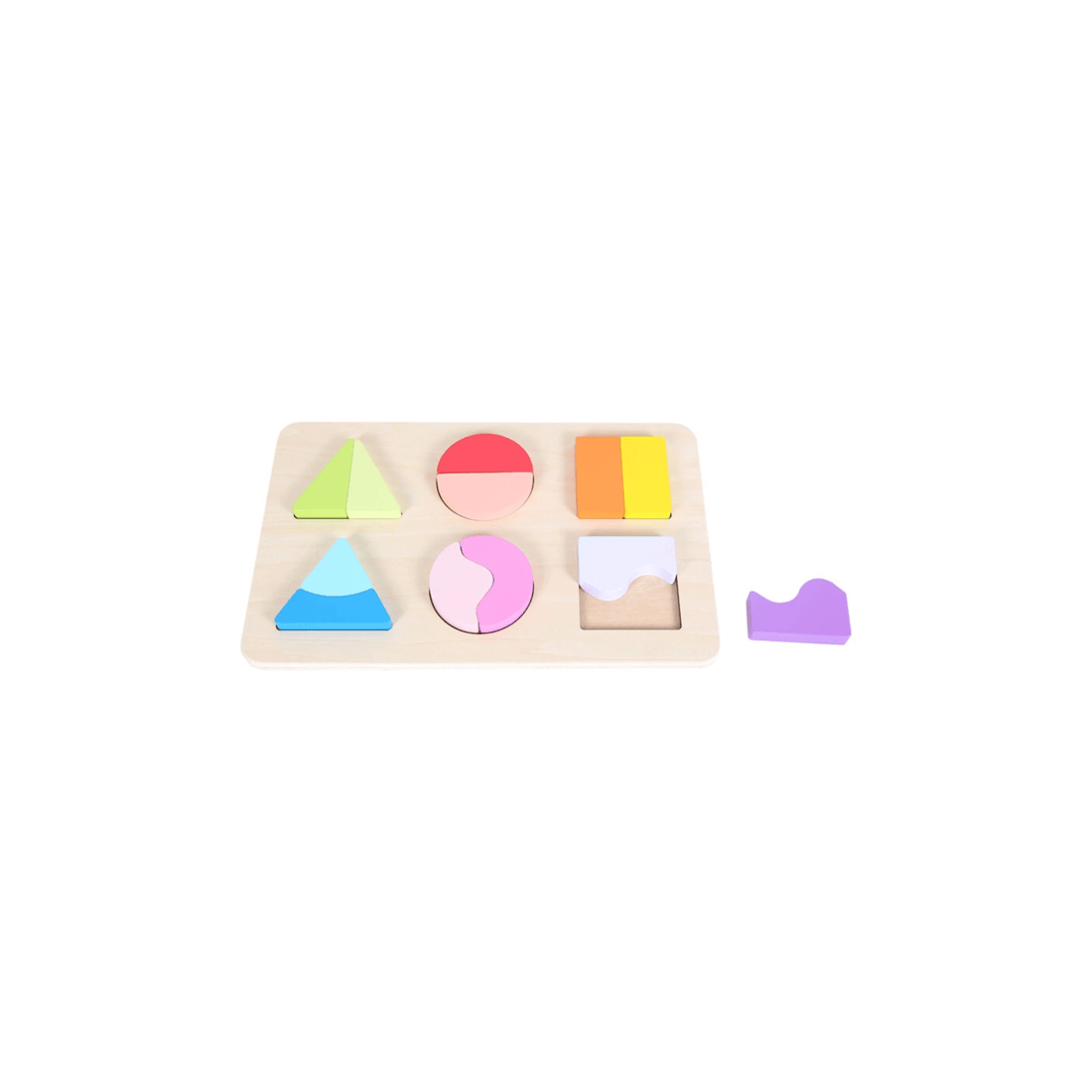 EDUCARE Split Blocks Puzzle - Educational Toy - Shape Puzzle - 3 Years ...