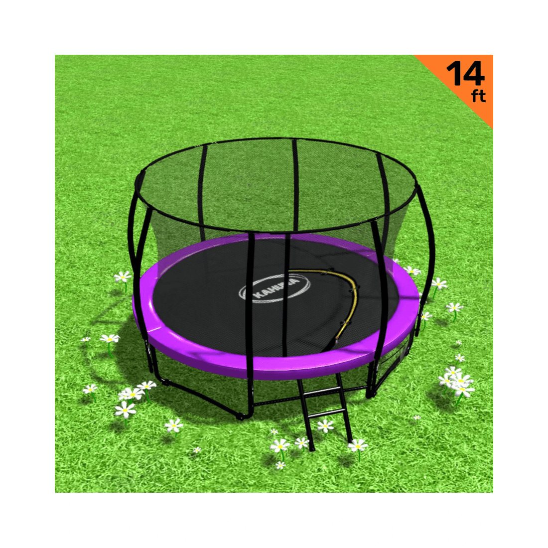 Kahuna 14 Ft Trampoline - Purple - Kmart