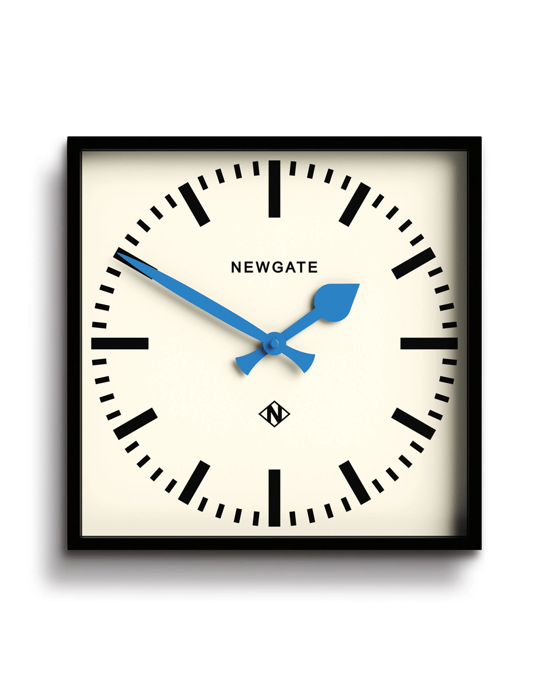 Newgate Number Five Wall Clock Black Blue Hands - Multi - Kmart