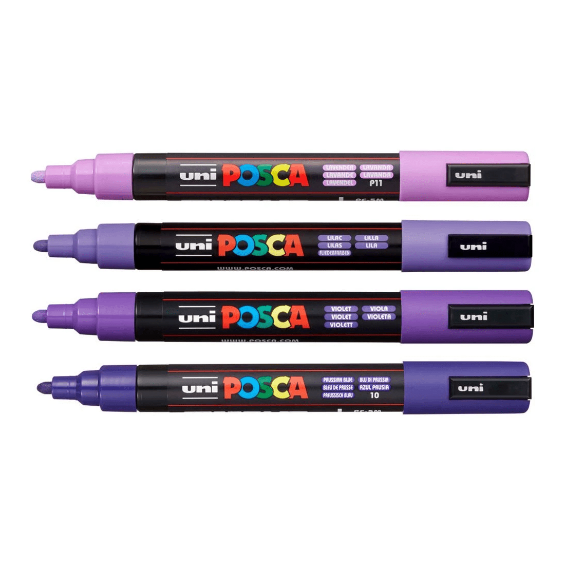 Posca PC-5M Paint Marker Purple 4 Pack - Kmart