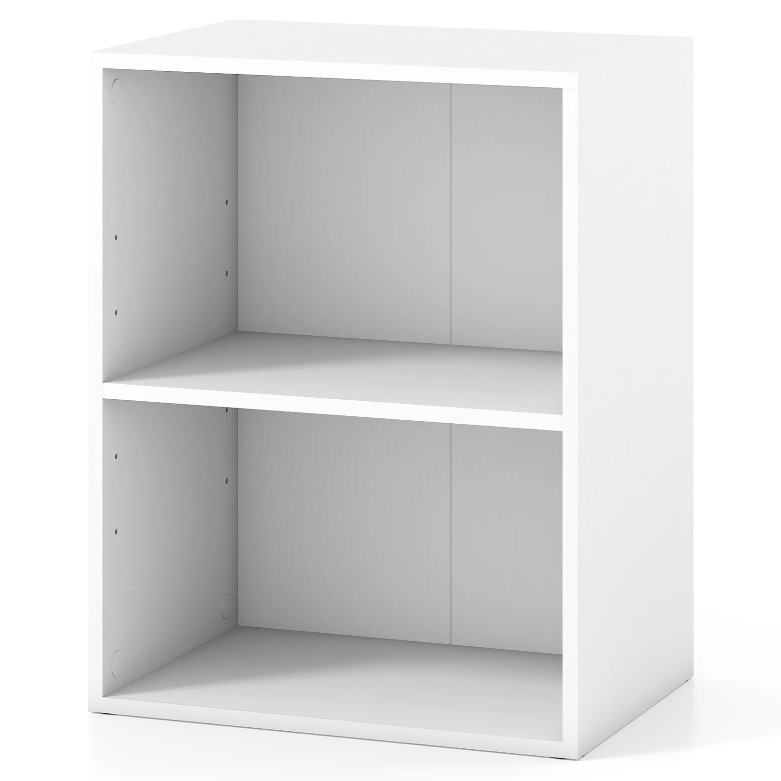 Costway 2-Cube Bookshelf Cubby Storage Organizer Display Shelf w/5 ...