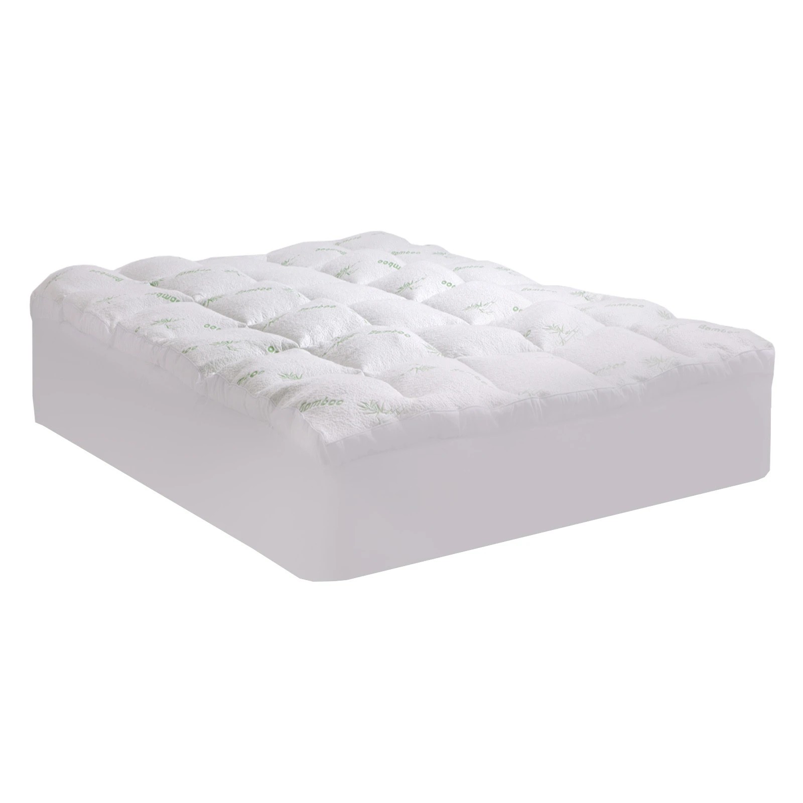 Royal Comfort 1000GSM Luxury Bamboo Covered Mattress Topper Ball Fibre ...