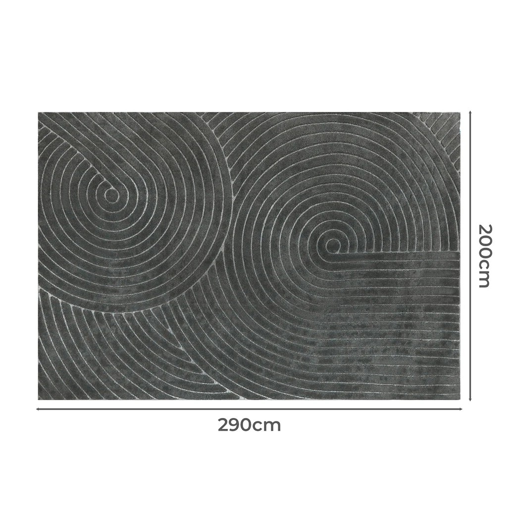Marlow Machine Washable High-Low Textured Floor Rug - Kmart