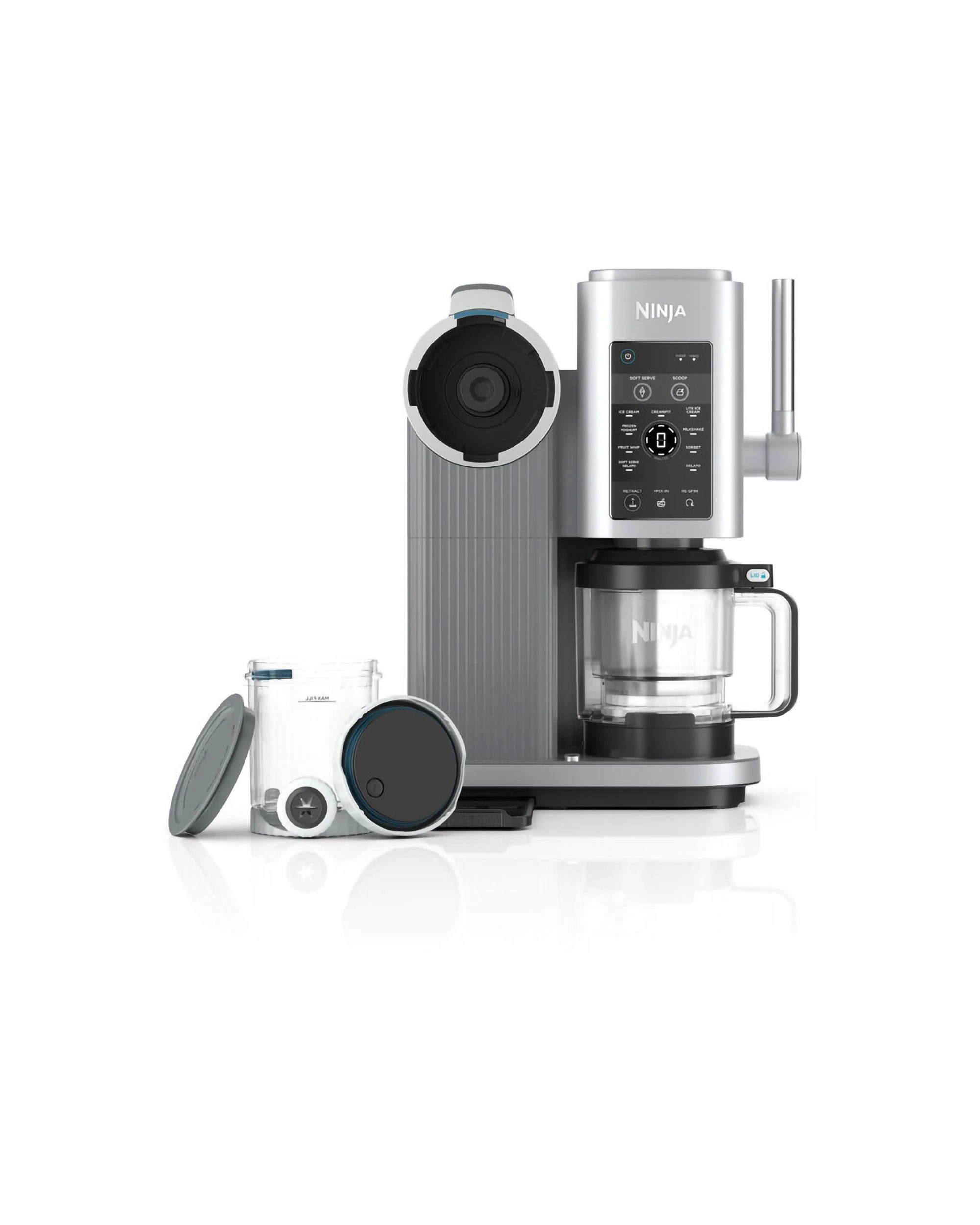 Ninja Swirl by CREAMi Soft Serve and Ice Cream Maker - Platinum Silver ...