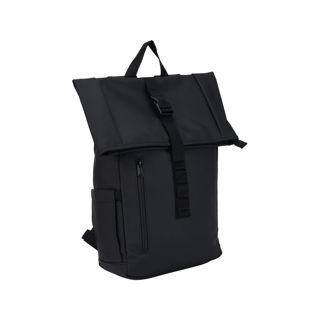 PU Roll Up Backpack - Black - Kmart NZ
