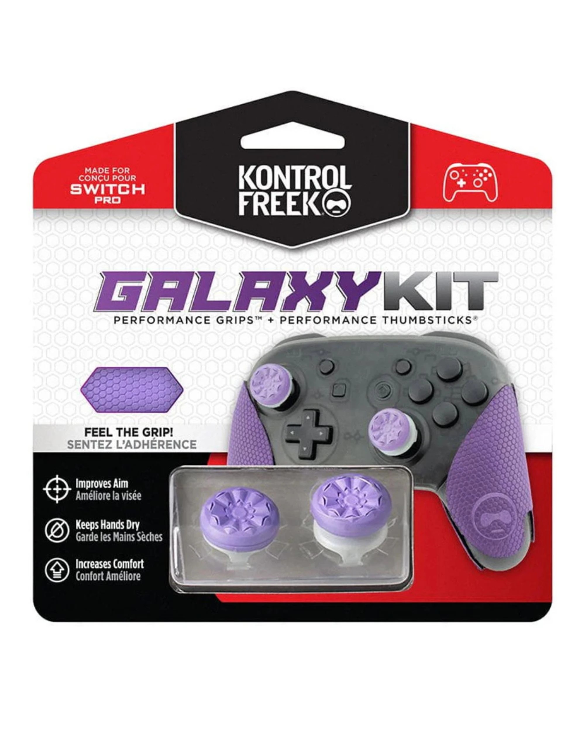 KontrolFreek Galaxy Performance Kit for Switch Pro - Purple - Kmart
