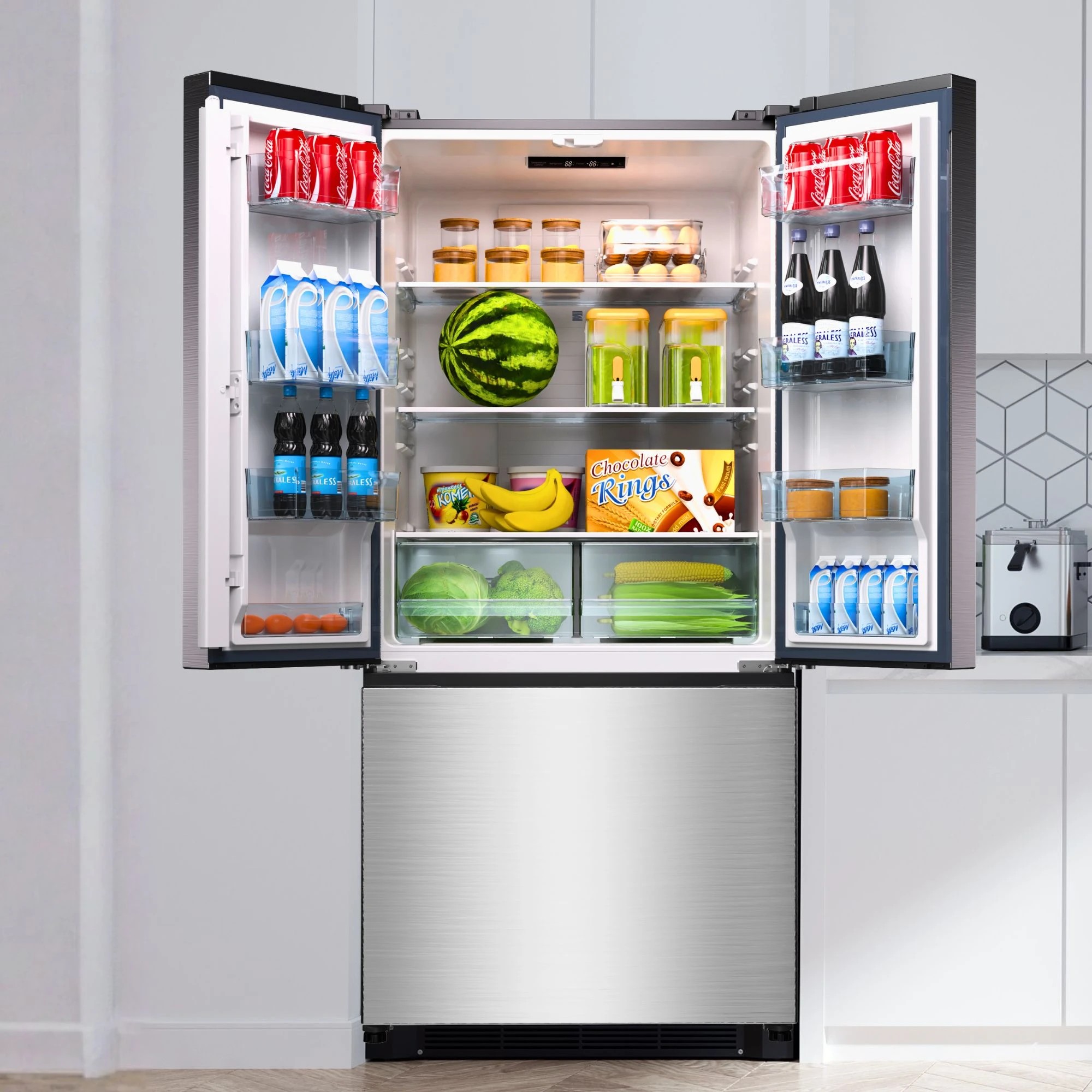 Kenmore 508L Counter-Depth French Door Refrigerator, Stainless Steel ...