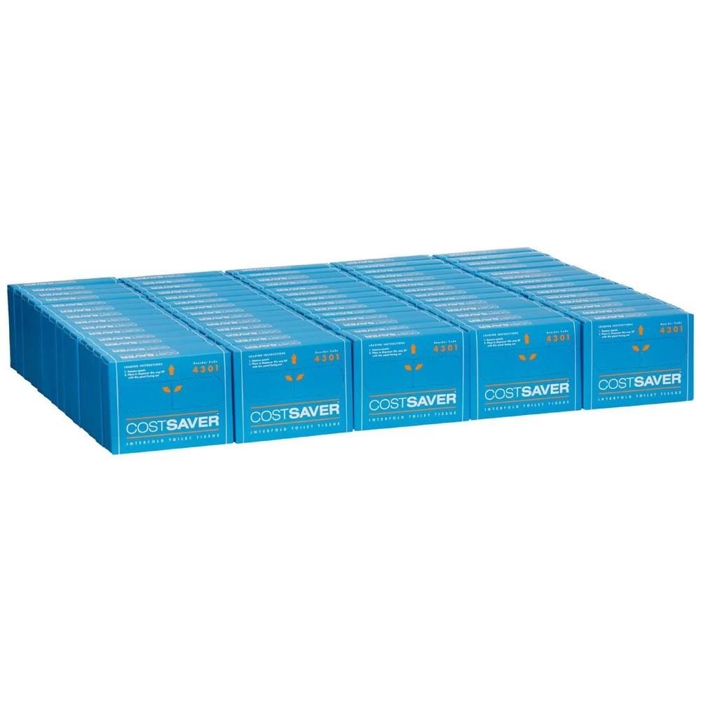 Costsaver Interfold Toilet Tissue 200 Sheets 72 Pack - Kmart