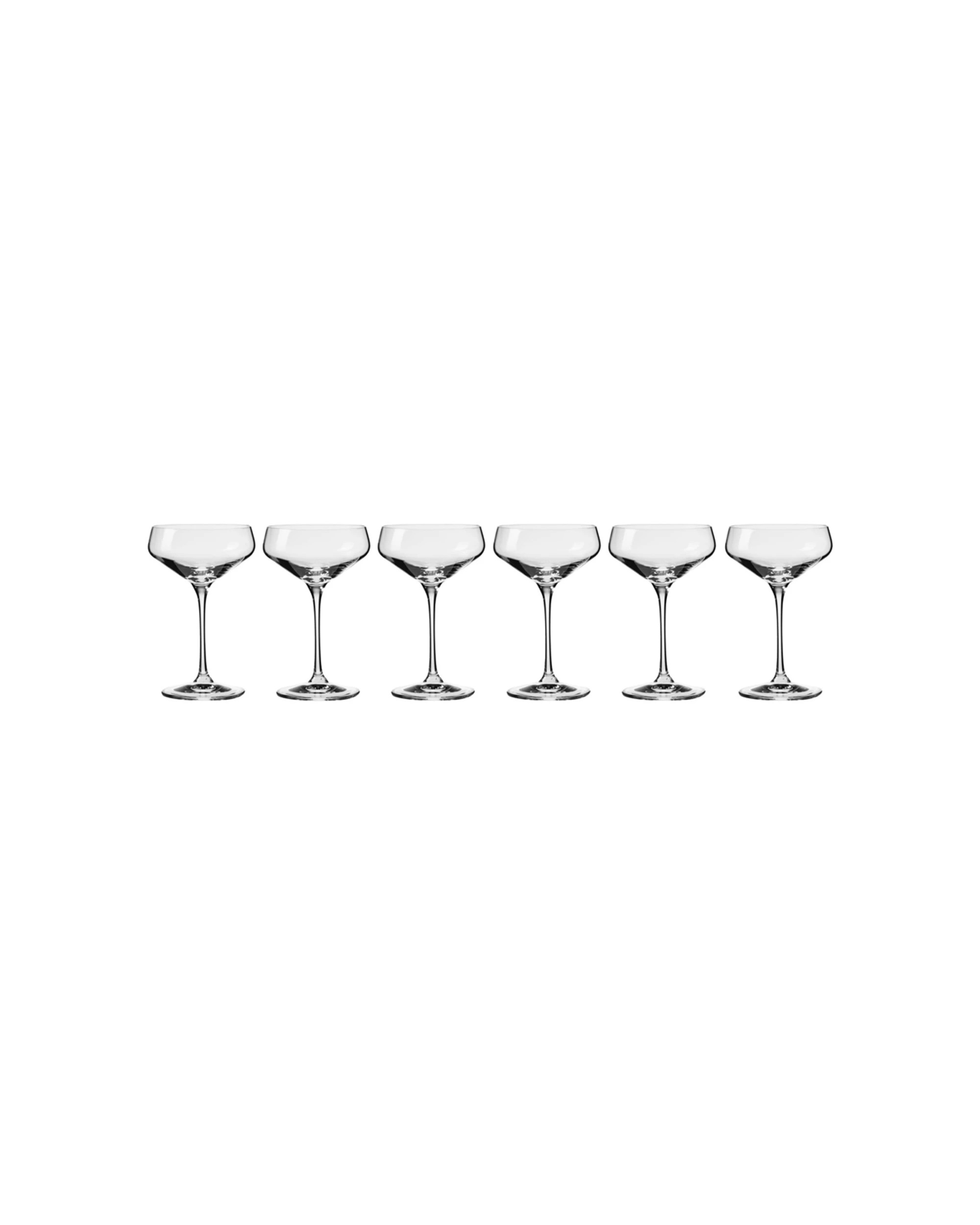 Krosno Avant-garde 6pc Stemmed Cocktail Glass Set 290ml Bar Glassware ...