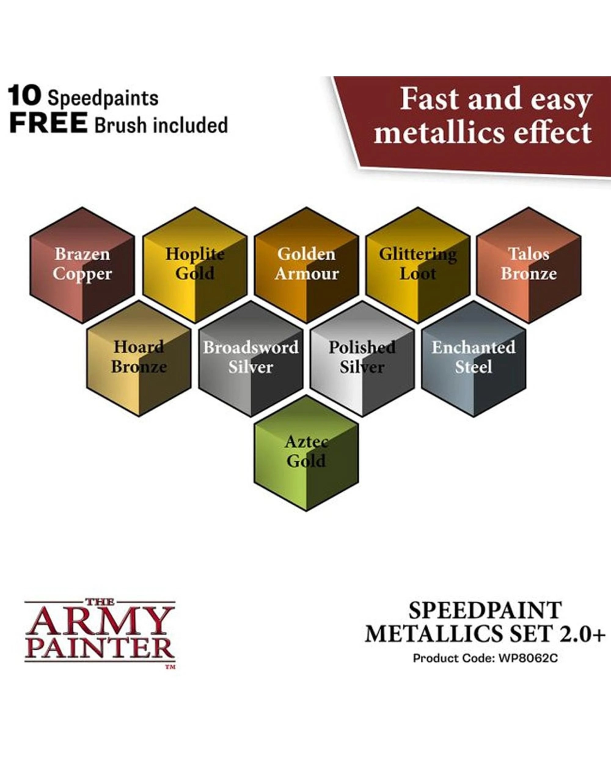 Army Painter Speedpaint Metallics Set 2.0 - Kmart