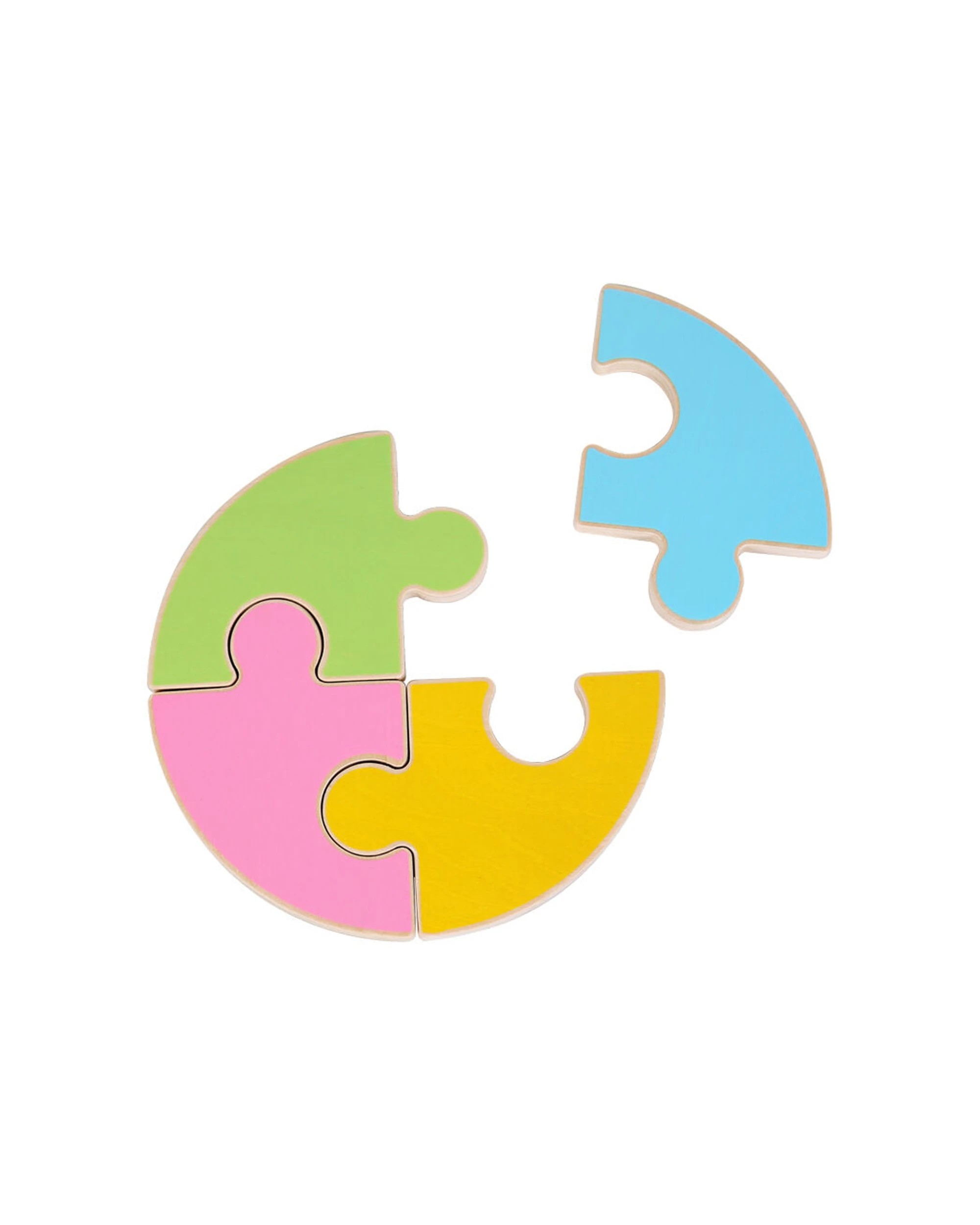 Educare 4Pc The First Jigsaw Puzzle Shape Recognition Educational Toy 3 ...