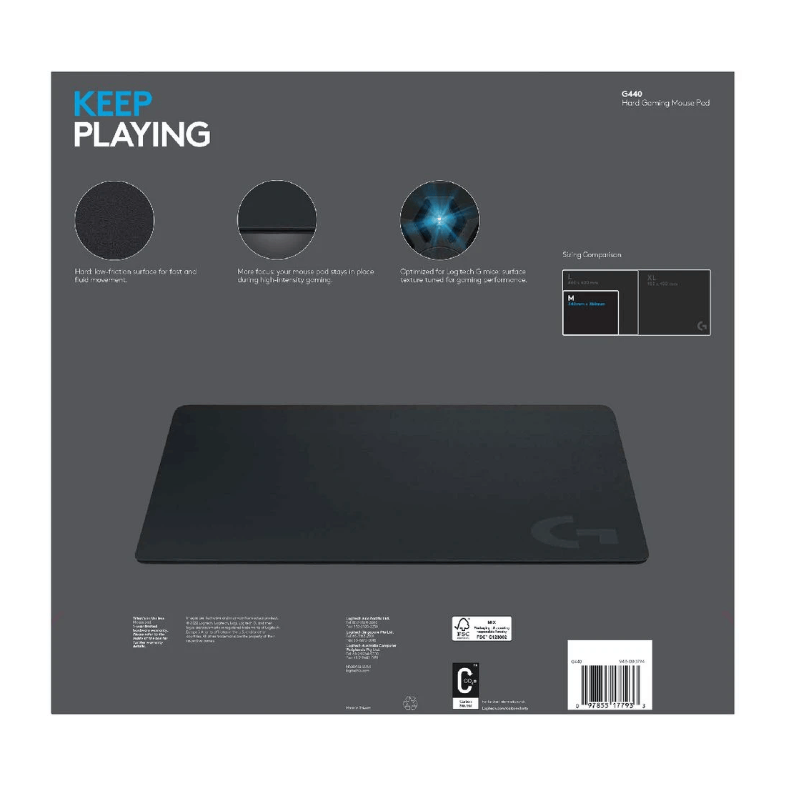 Logitech G440 Hard Gaming Mouse Pad - Kmart
