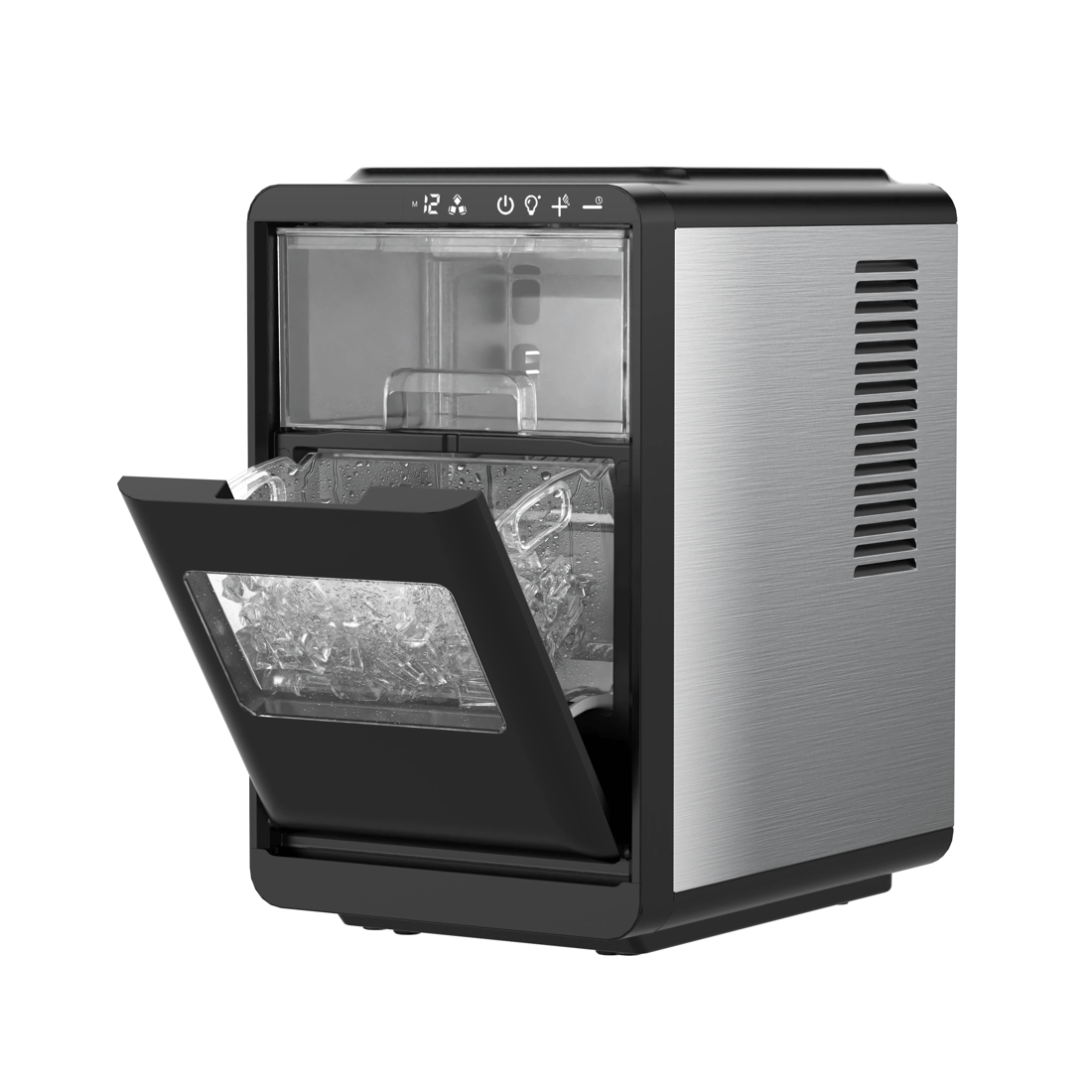 Advwin Crescent Ice Maker, 12kg/day Countertop Ice Machine With ...
