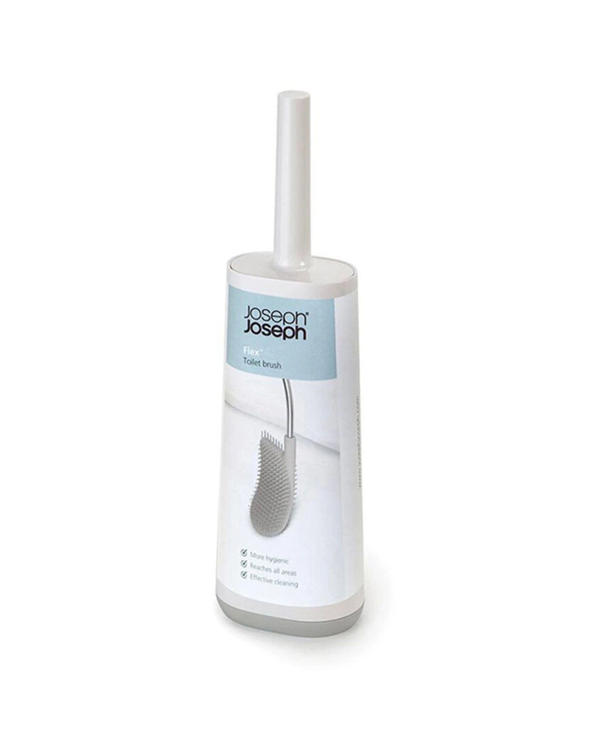 Joseph Joseph Toilet Brush Twin Pack Flexible D-Shaped Head Hygienic ...