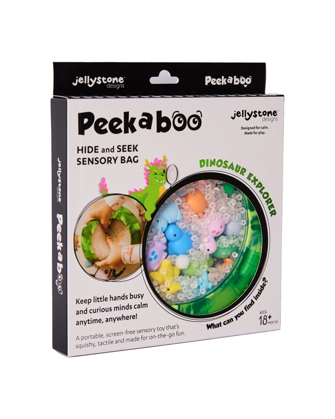 Jellystone Designs Kids Peekaboo Sensory Bag Weighted Beads Portable ...