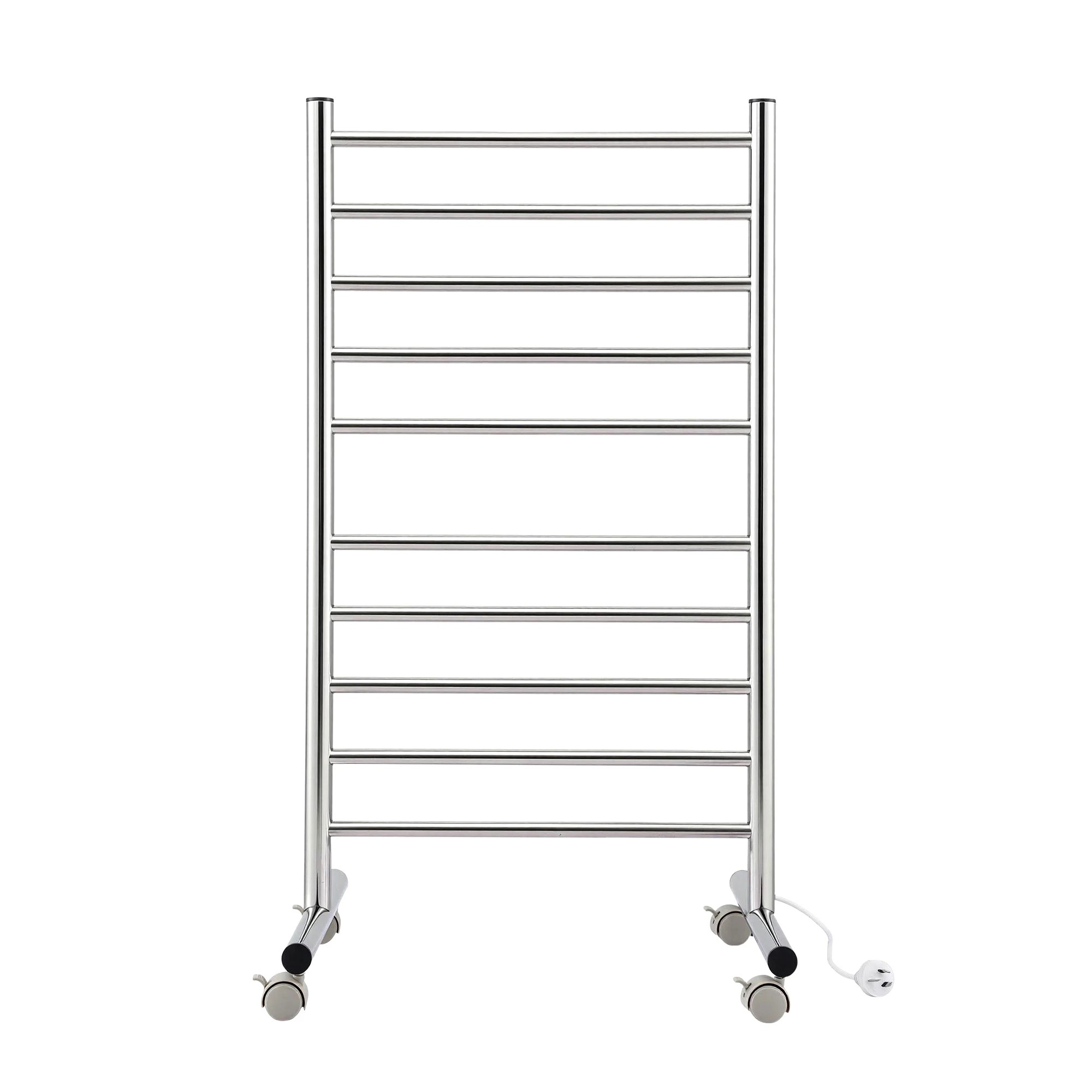 Devanti 10-Bar Freestanding Heated Towel Rail 3-5 Mins Fast Heating ...