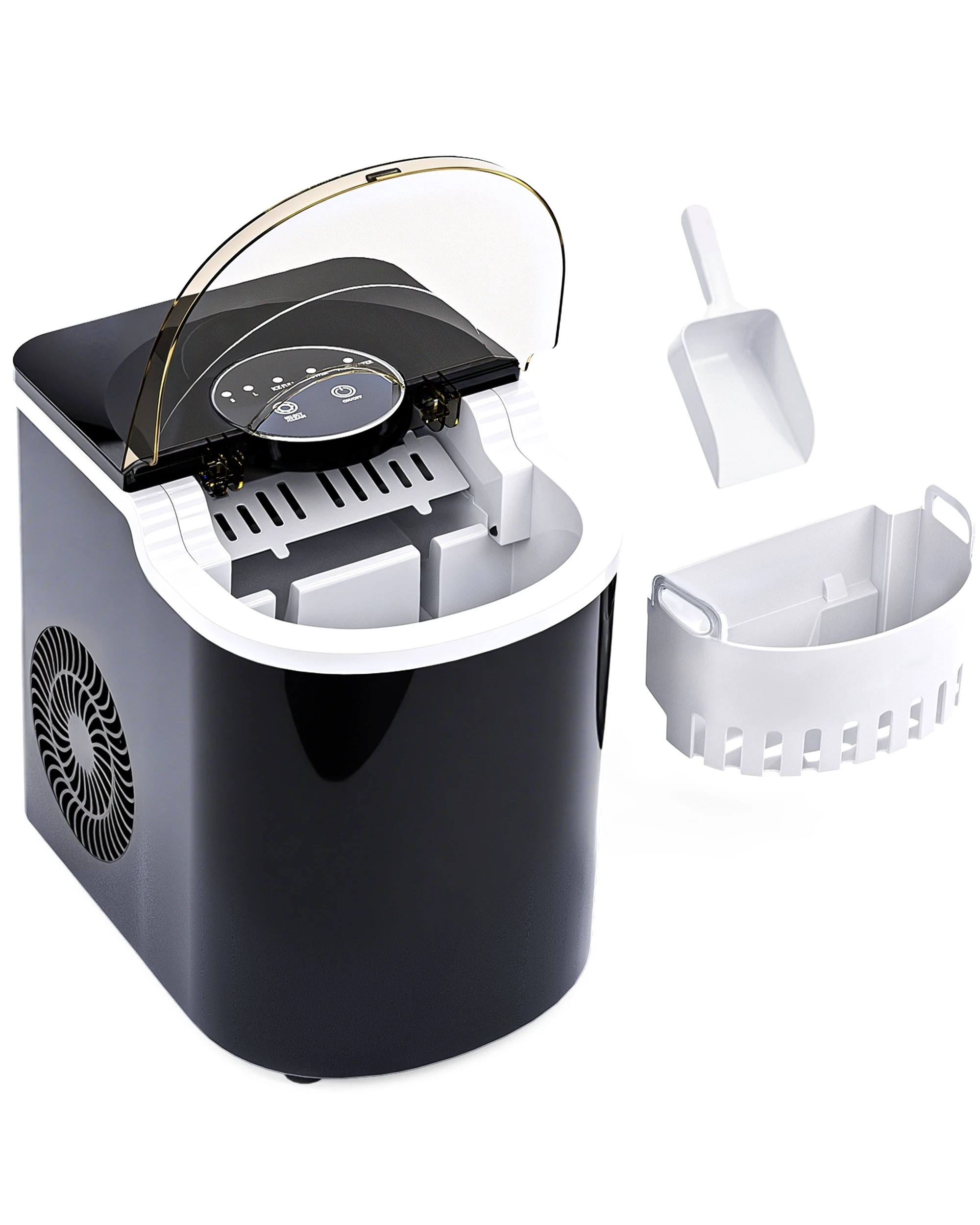 Advwin Countertop Ice Maker Machine, Portable Bullet Ice Maker with ...