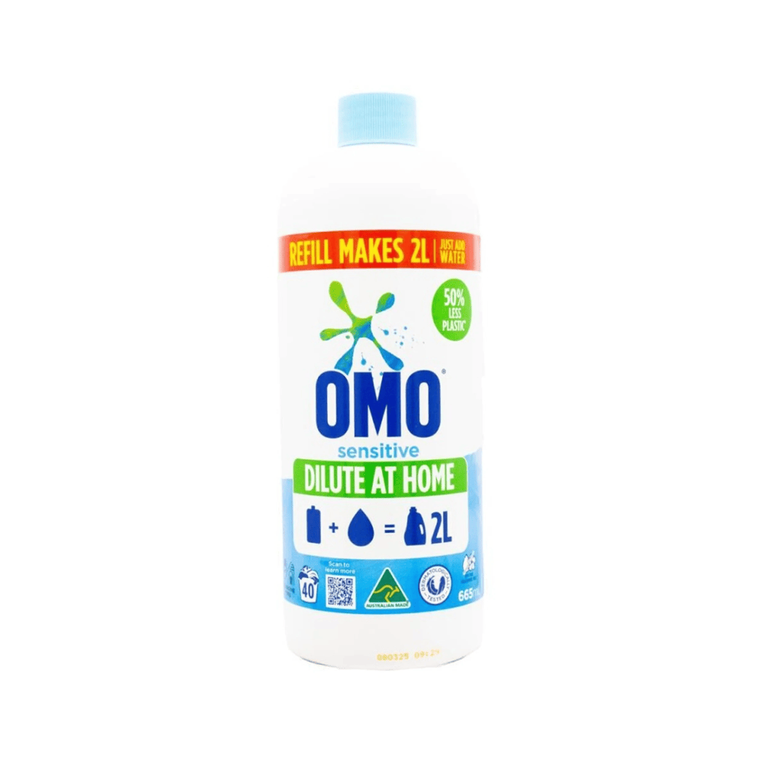 Omo Sensitive Laundry Refill Liquid Detergent 665ml 4 Pack Concentrated ...