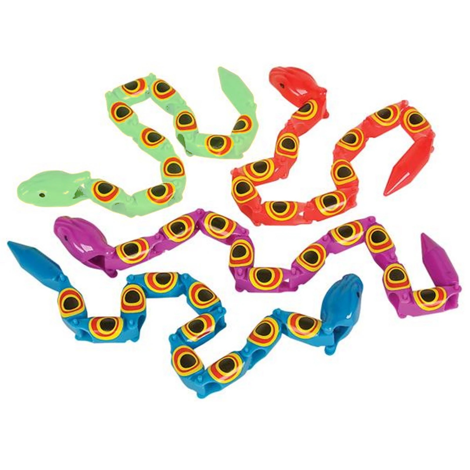 RI Novelty Plastic Jointed Wiggly Snakes Pack of 12 - Kmart